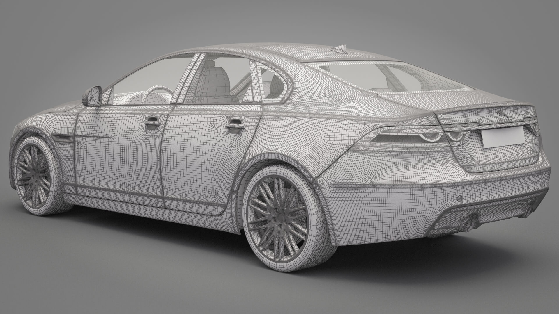 Jaguar XF 2016 - 3D Model by Mavi3D