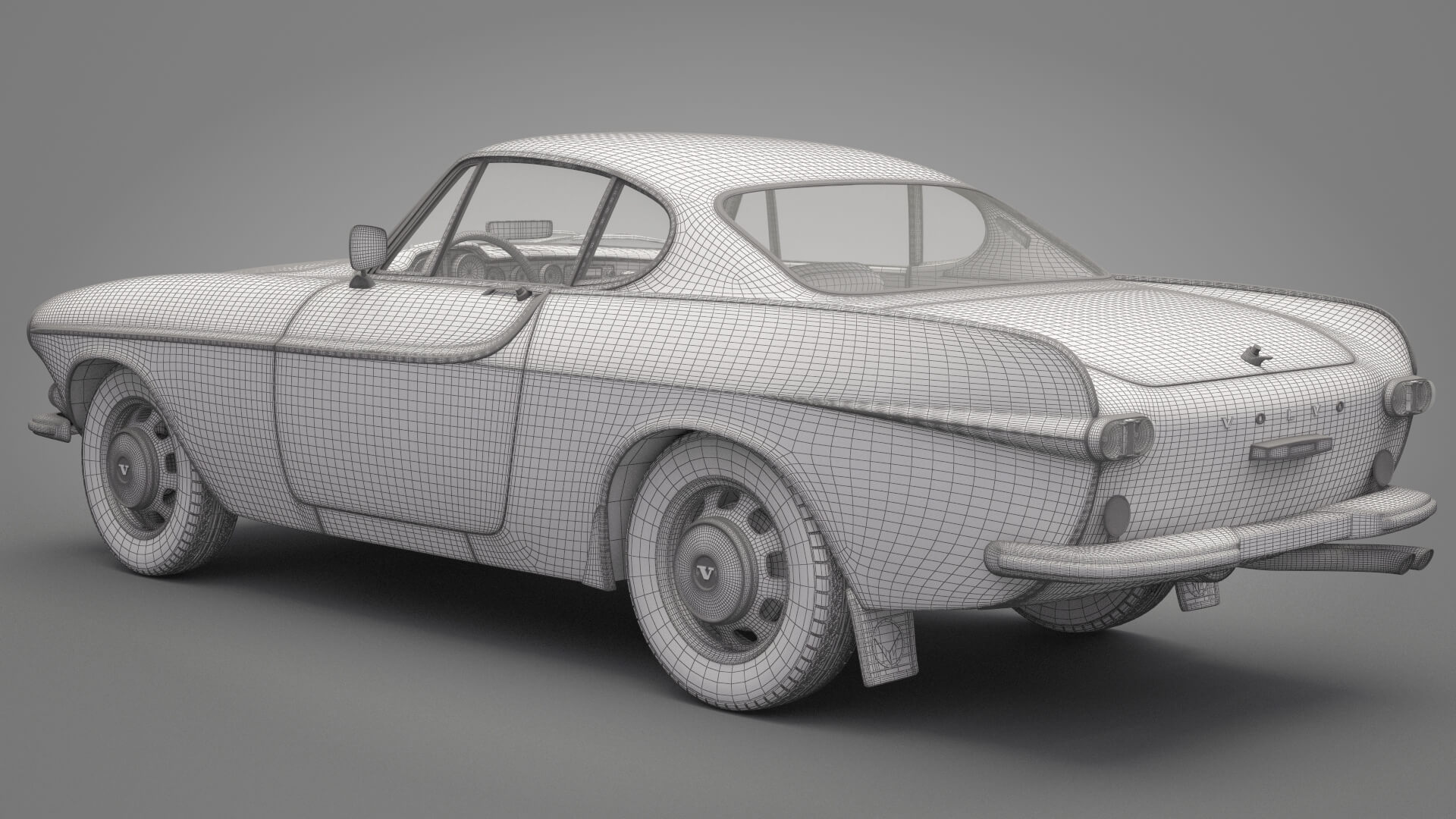 Old Volvo Car - 3D Model by Mavi3D