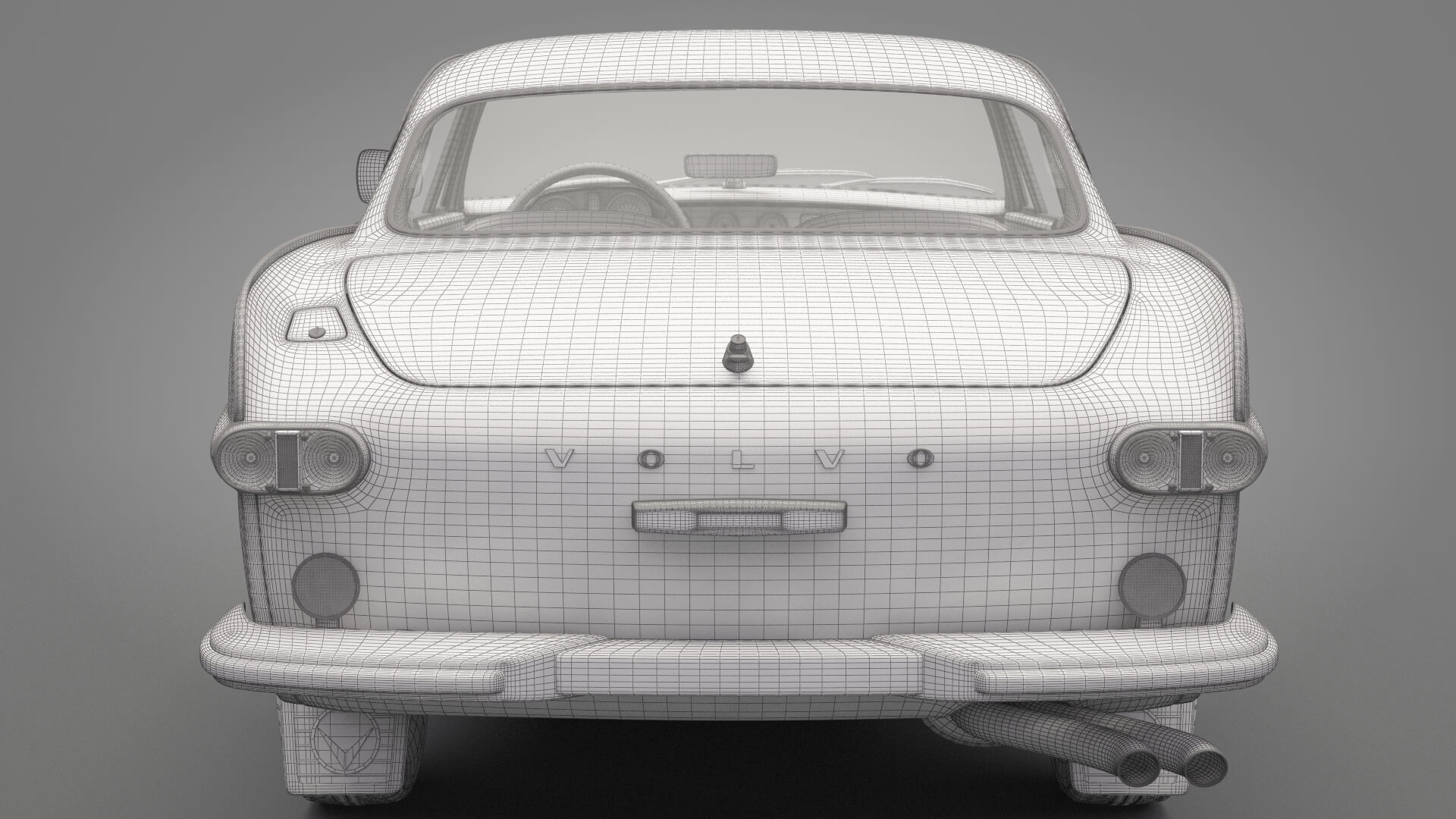 Old Volvo Car - 3D Model by Mavi3D