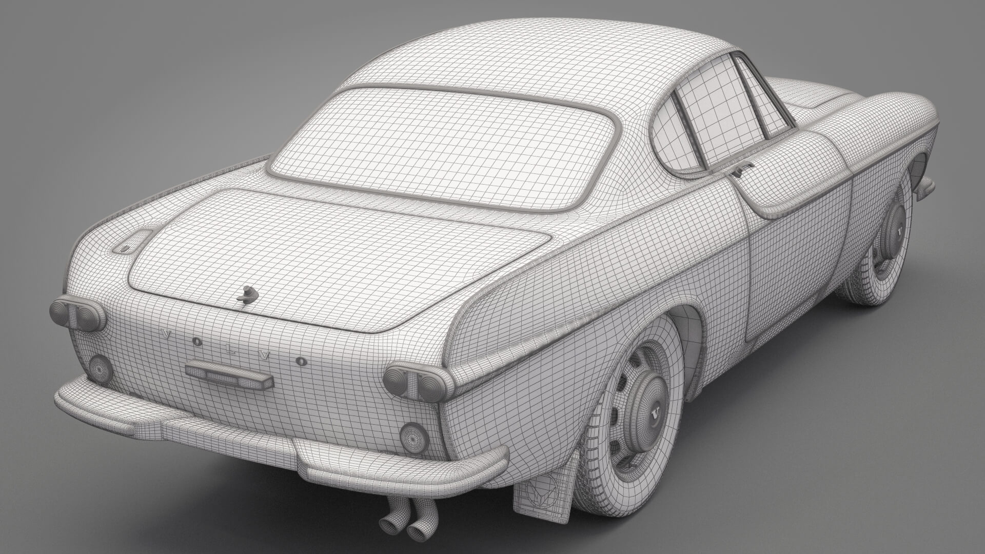 Old Volvo Car - 3D Model by Mavi3D