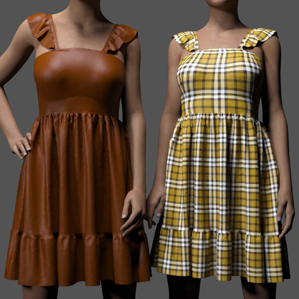 MS 2-in-1 Sweet Dresses (G8F and G9) Daz Content by MavisSky