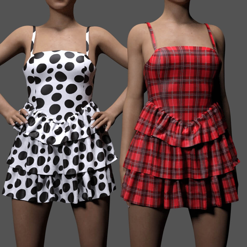 MS 2-in-1 Sweet Dresses (G8F and G9) Daz Content by MavisSky