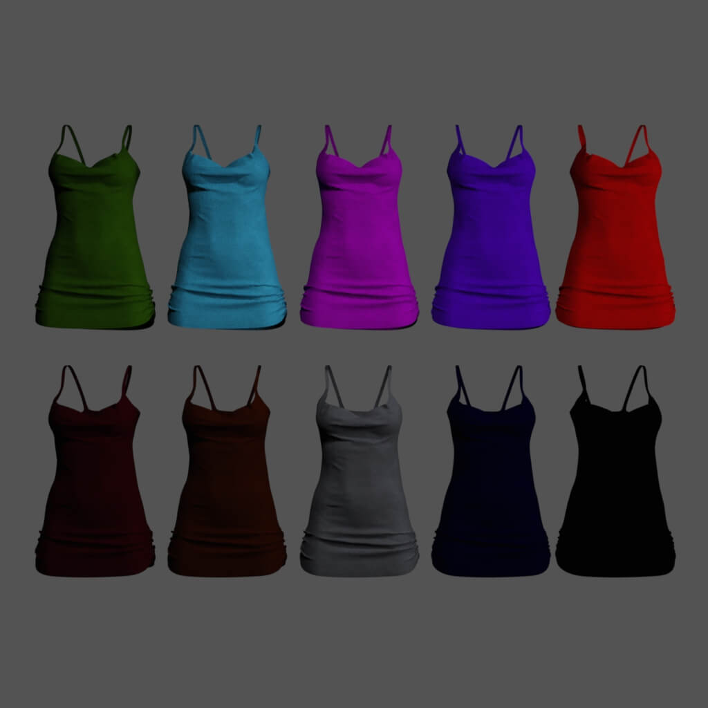 MS Basic Velvet Dress (G8F and G9) - Free Daz Content by MavisSky