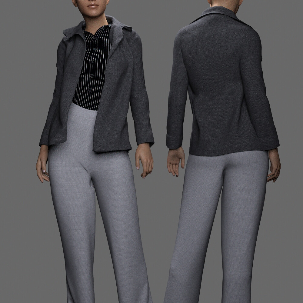 MS FBI Agent Suit for G8F and G9 - Daz Content by MavisSky