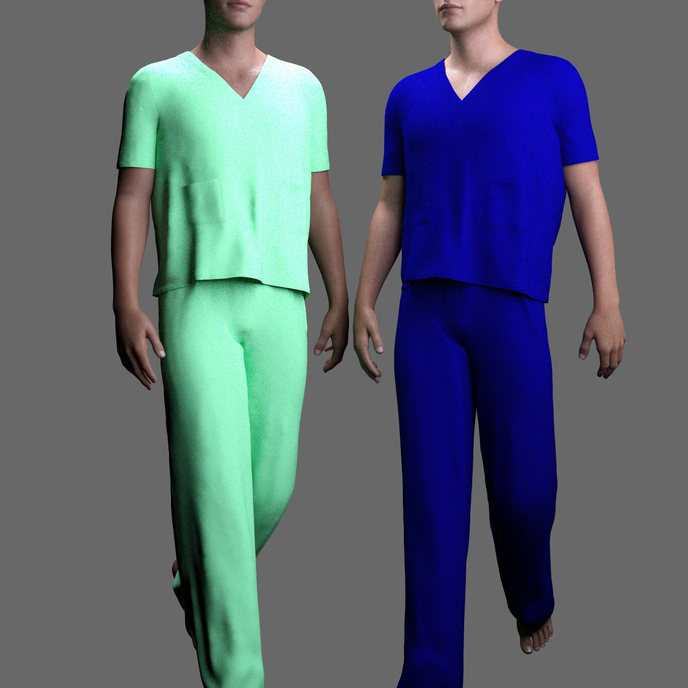 MS Male Hospital Scrub (G8M and G9) - Daz Content by MavisSky