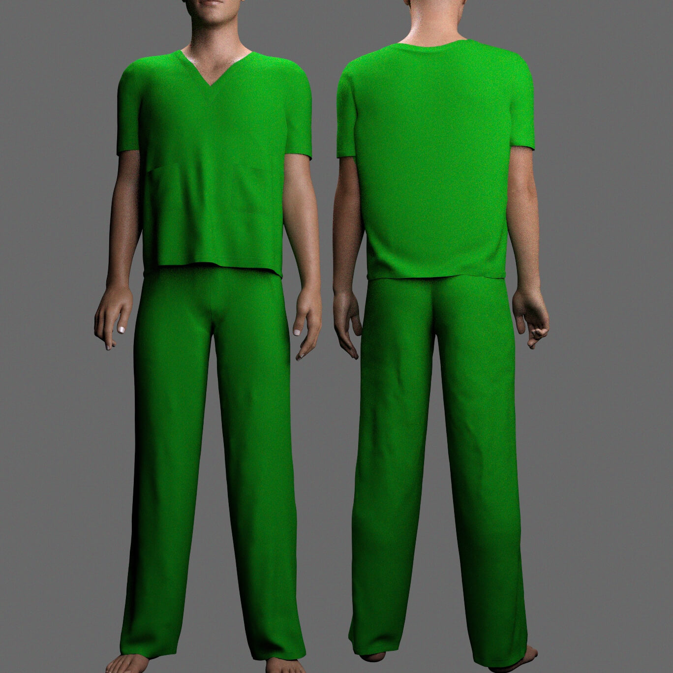 MS Male Hospital Scrub (G8M and G9) - Daz Content by MavisSky
