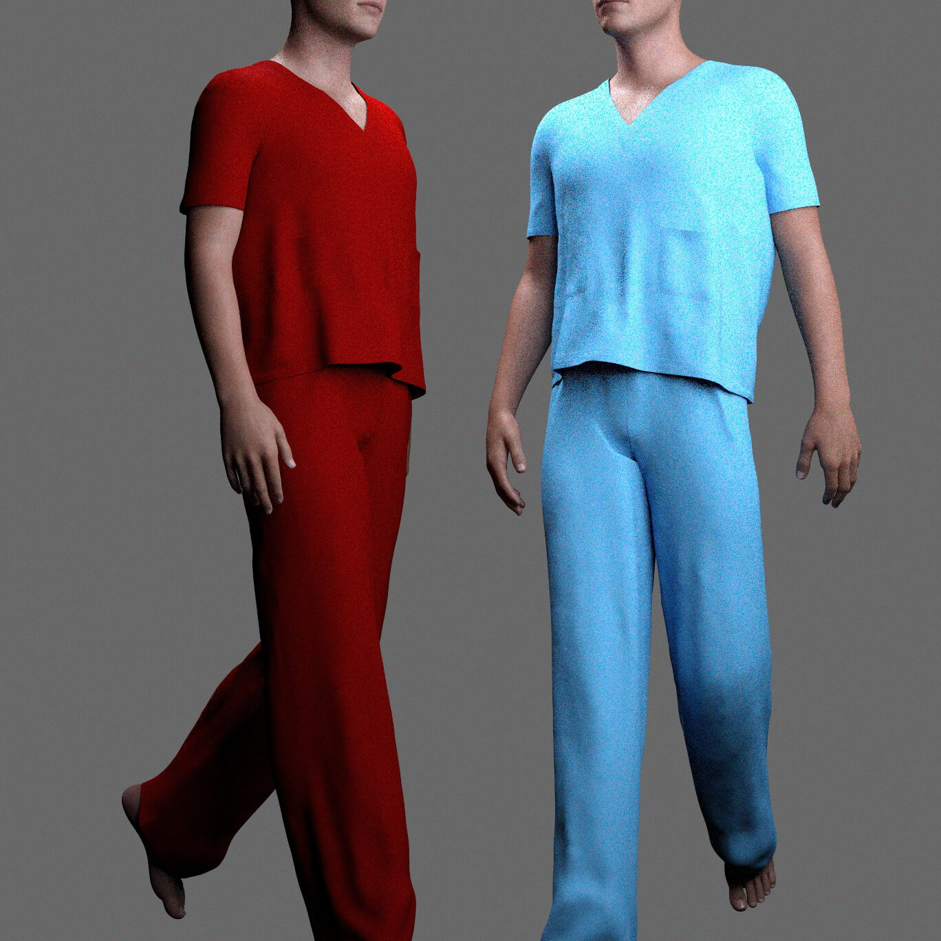 MS Male Hospital Scrub (G8M and G9) - Daz Content by MavisSky
