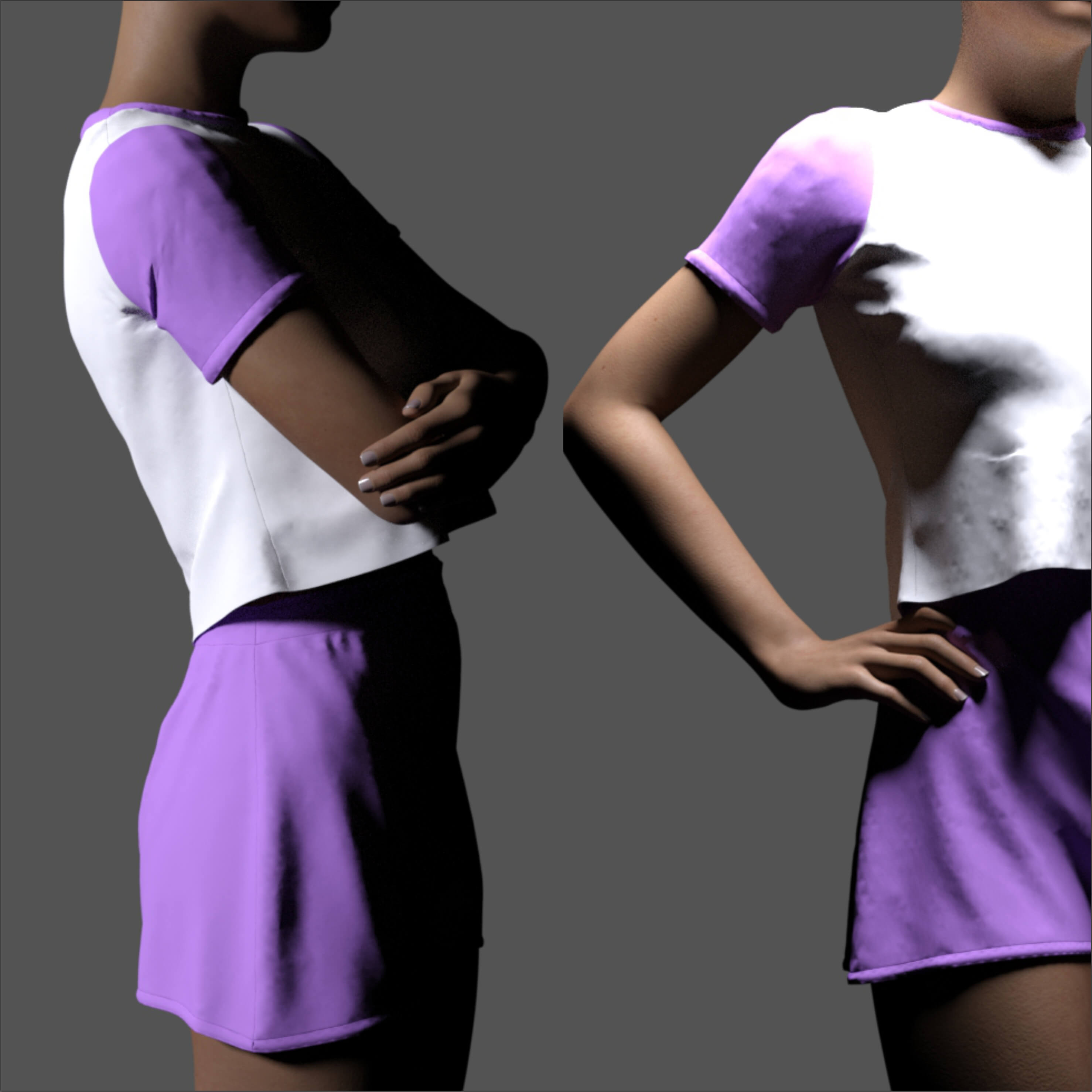 MS Short Pajamas (G8F and G9) - Free Daz Content by MavisSky