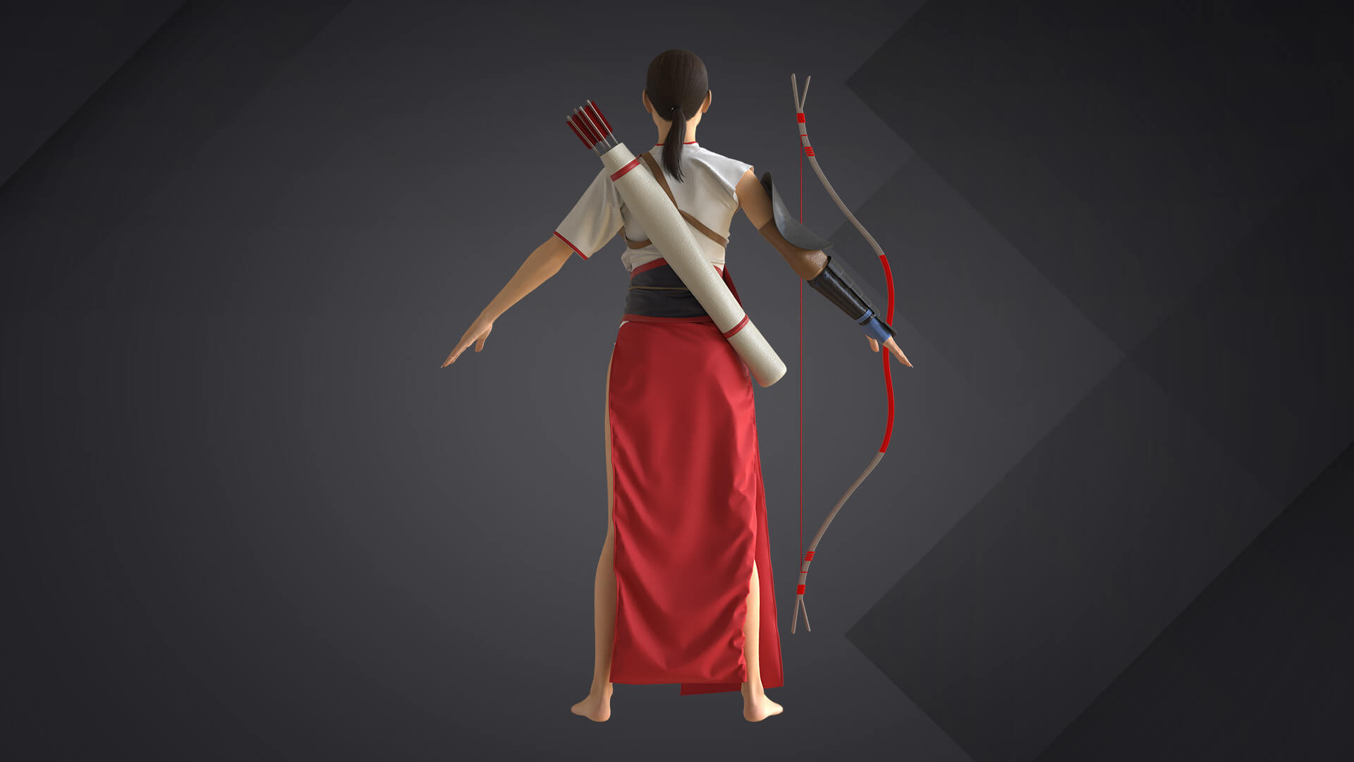 Ancient Archer Outfit - 3D Model by Max Dias