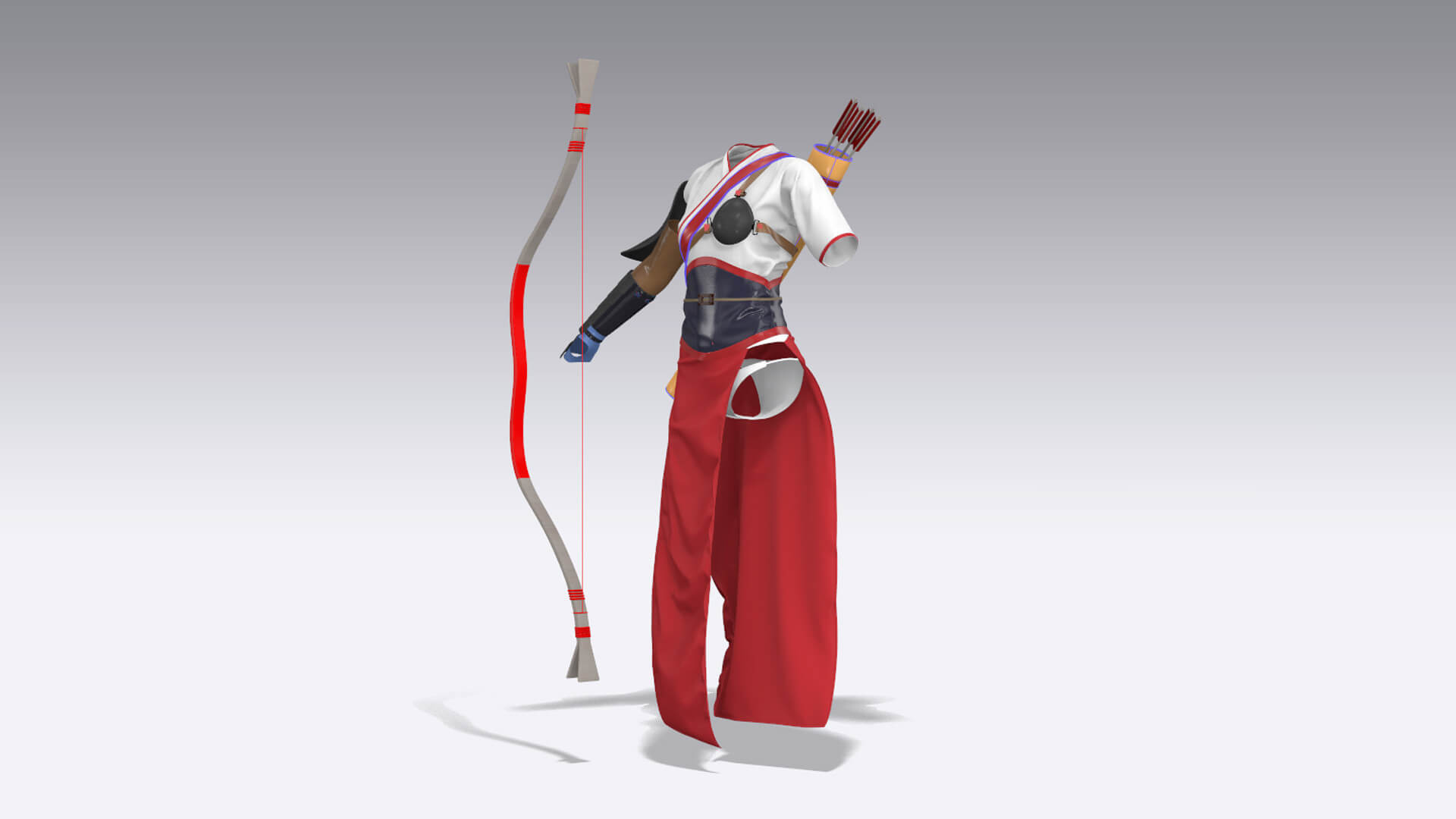 Ancient Archer Outfit - 3D Model by Max Dias