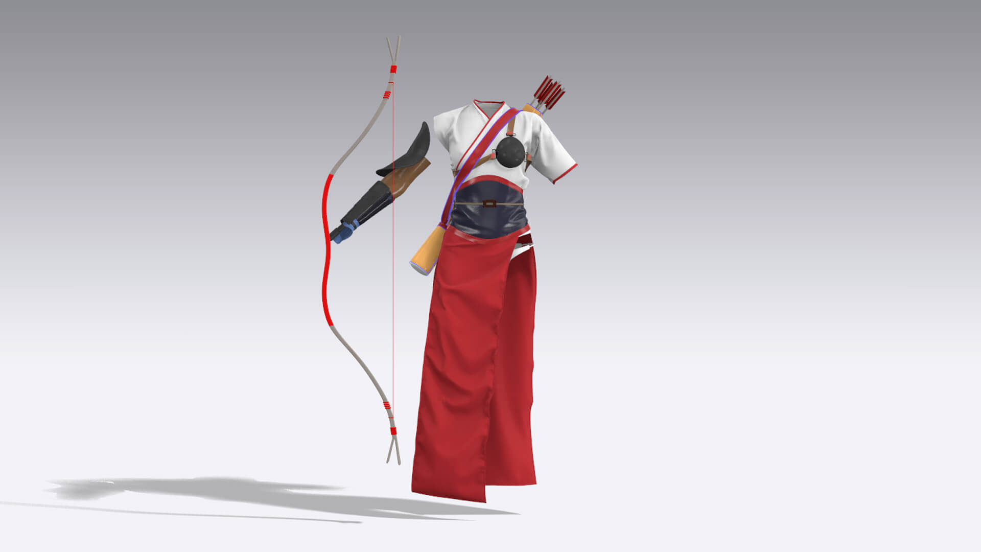 Ancient Archer Outfit - 3D Model by Max Dias