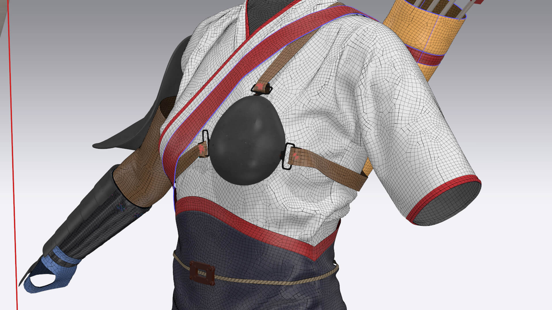 Ancient Archer Outfit - 3D Model by Max Dias