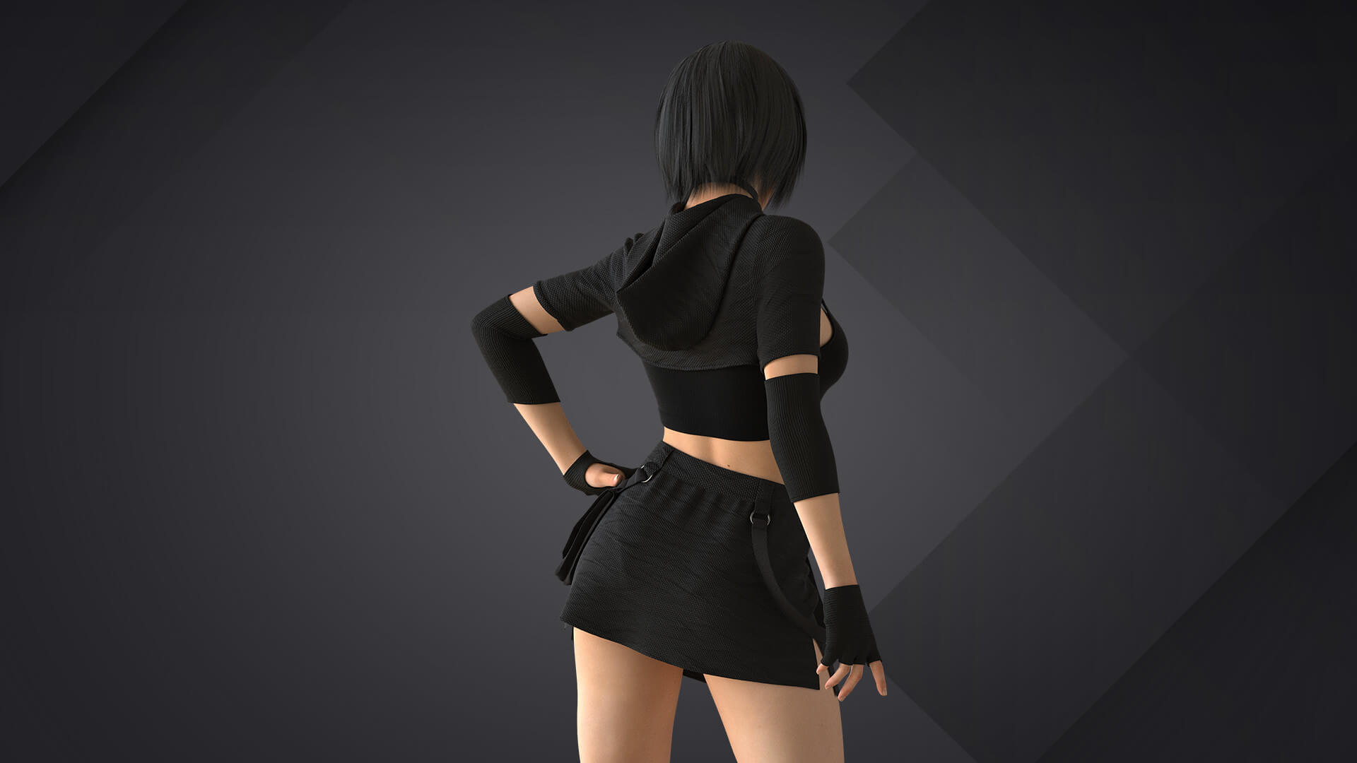 Female Tactical Outfit - 3D Model by Max Dias