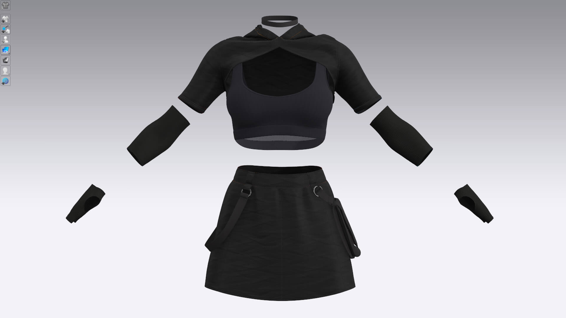 Female Tactical Outfit - 3D Model by Max Dias