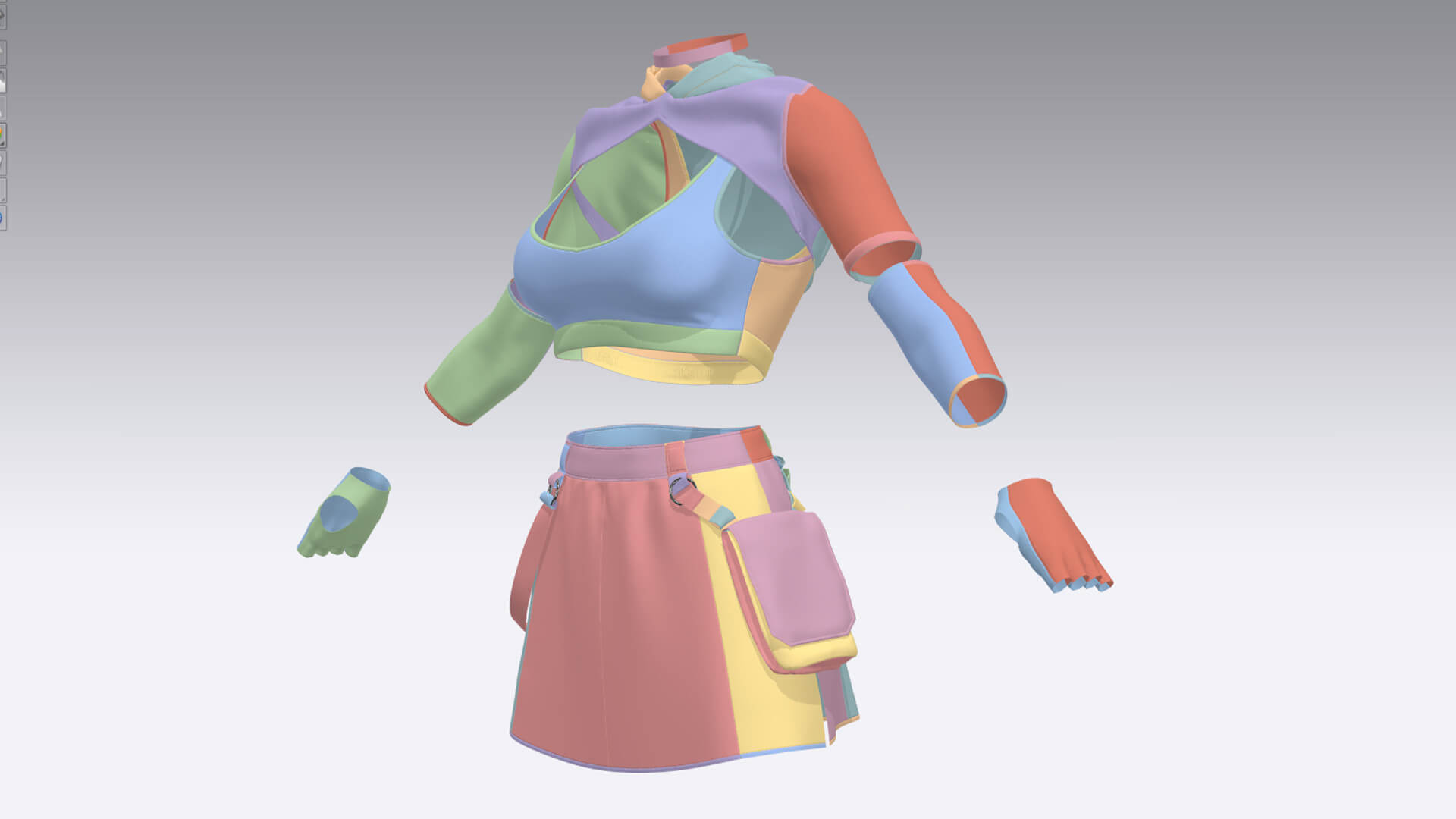 Female Tactical Outfit - 3D Model by Max Dias