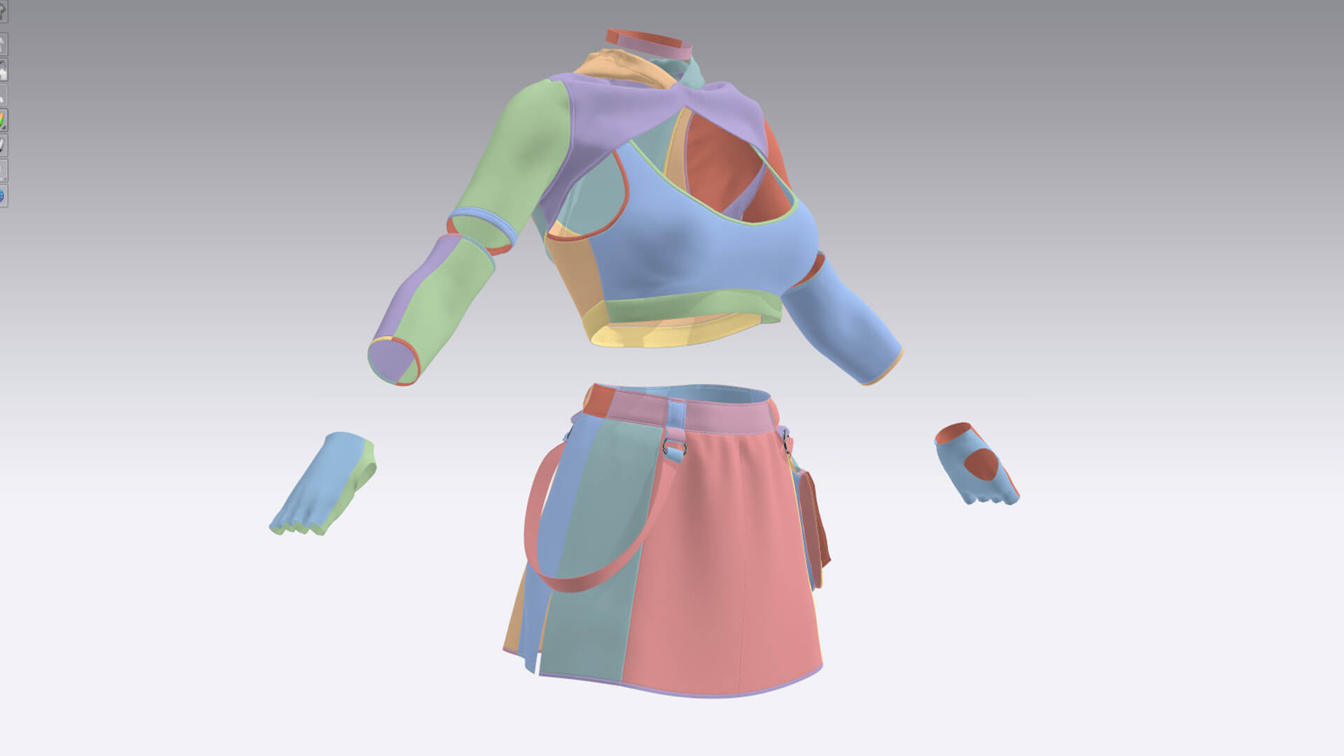 Female Tactical Outfit - 3D Model by Max Dias