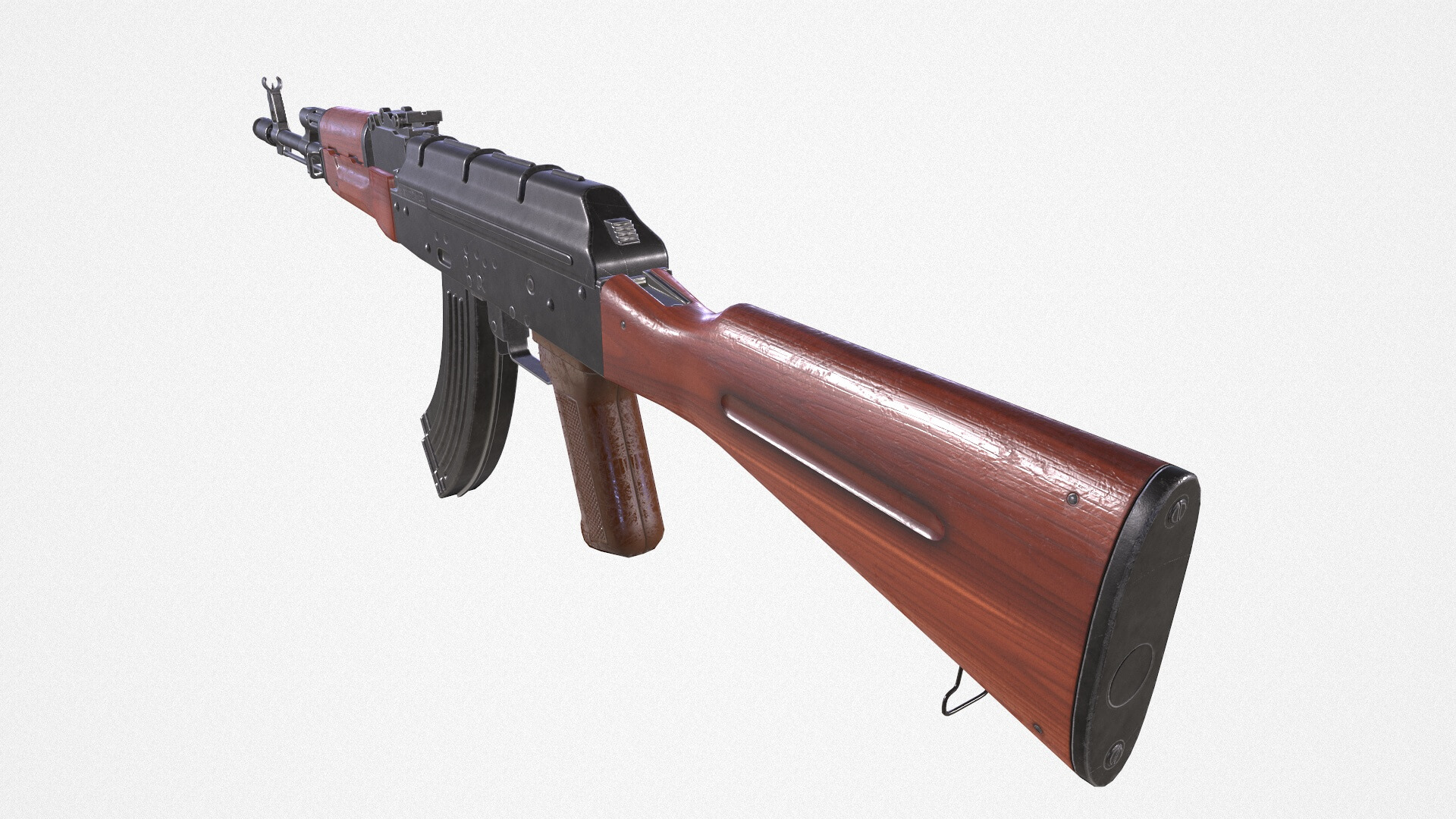 AK-74 Rifle Game Ready 3D Model by Max
