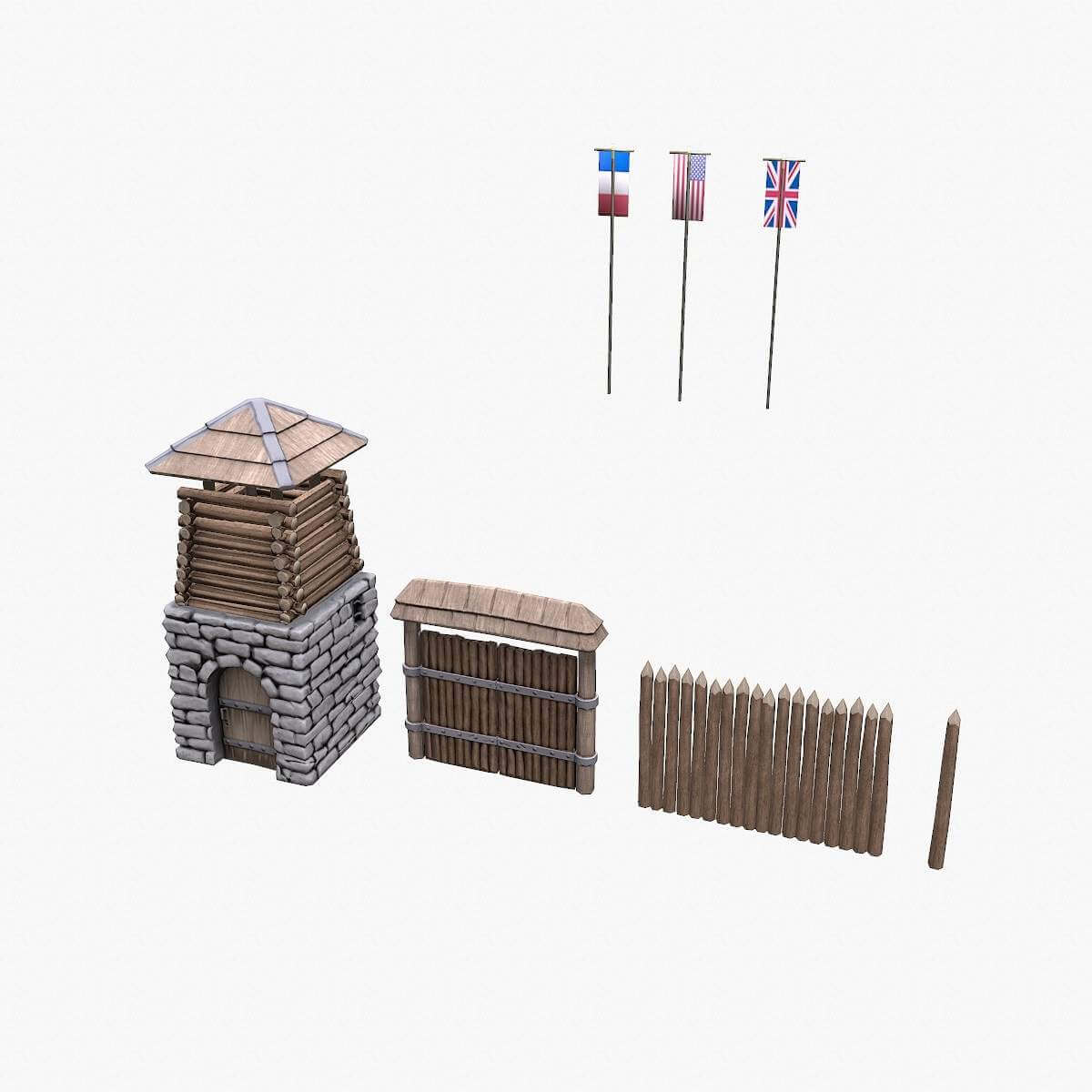 Fort - 3D Model by Max