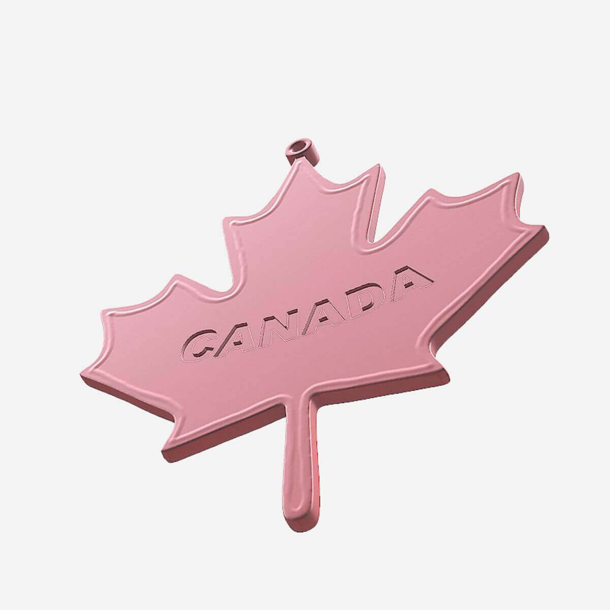 Canada Maple Leaf Keychain - 3D Model by Max