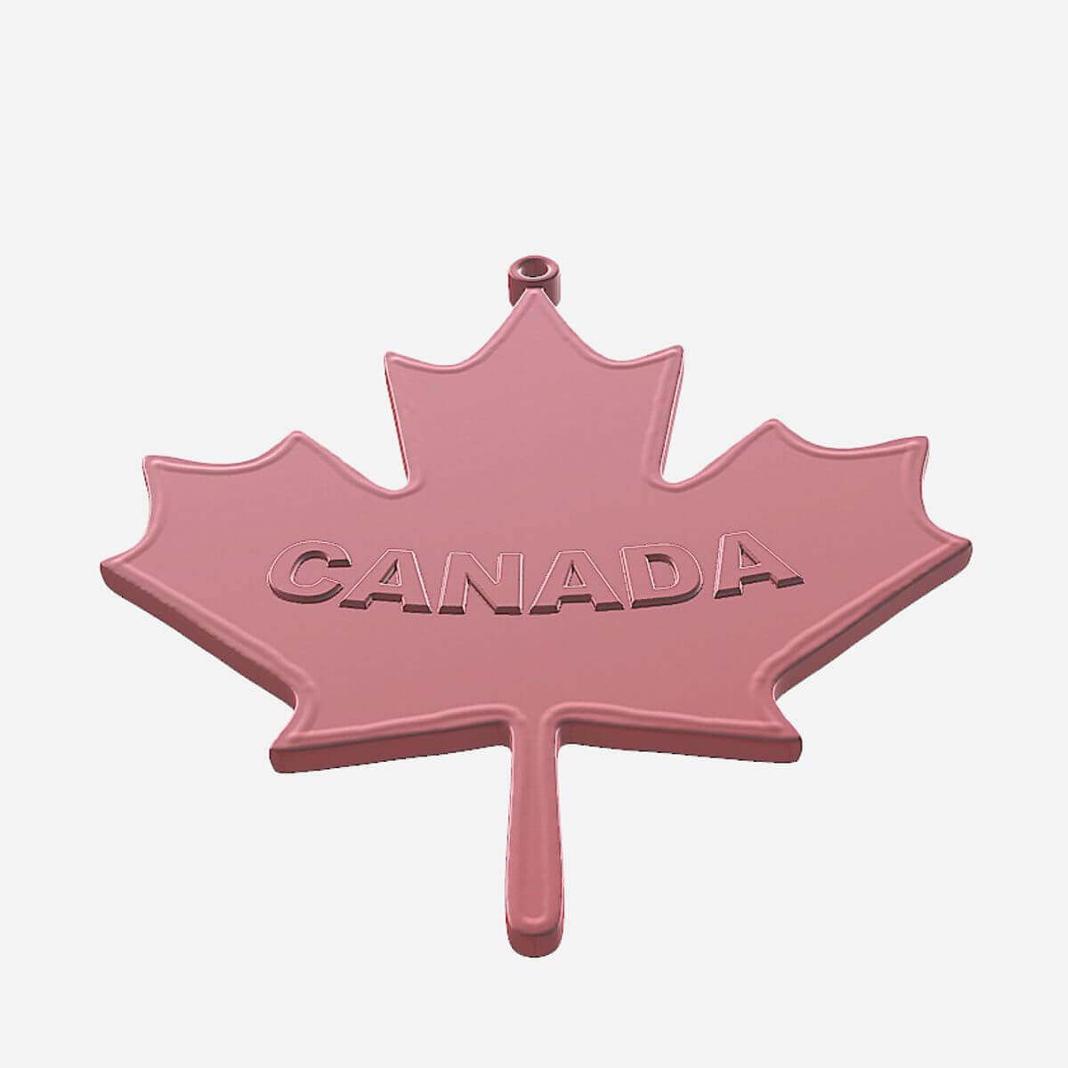 Canada Maple Leaf Keychain - 3D Model by Max