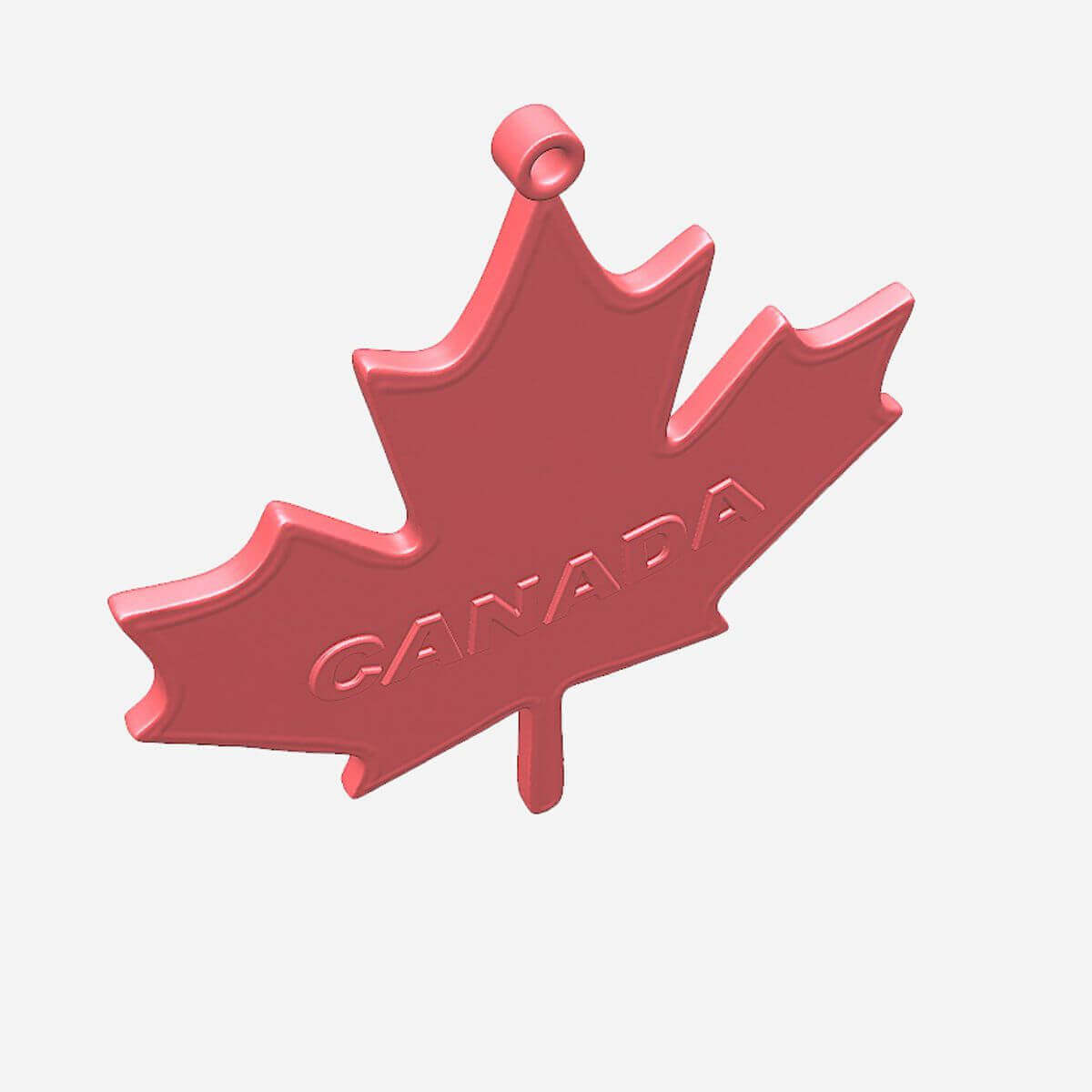 Canada Maple Leaf Keychain - 3D Model by Max