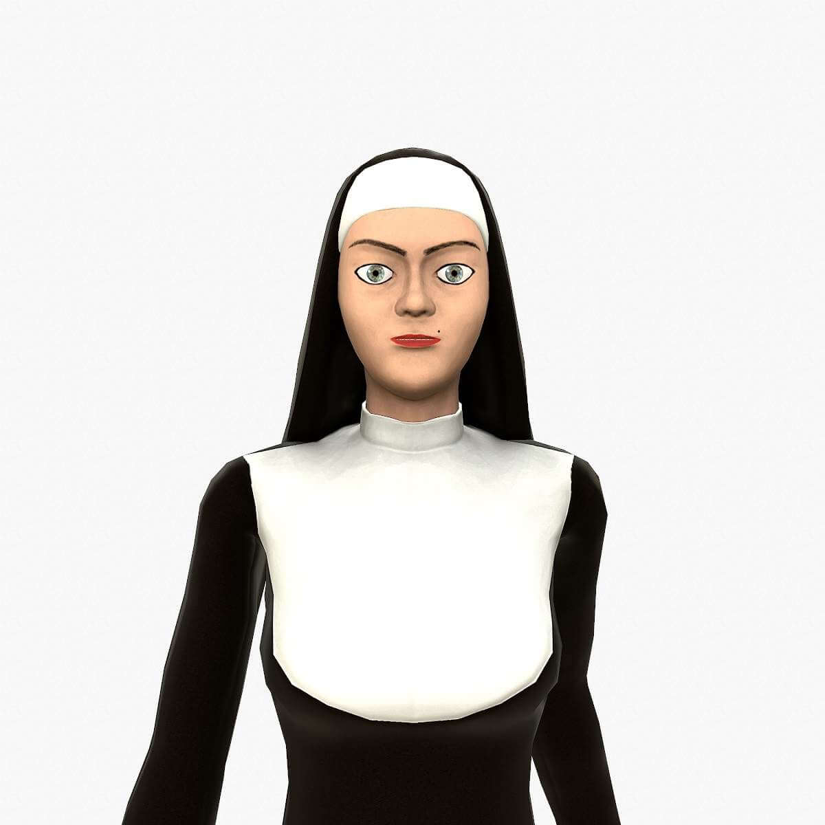 Nun Character - 3D Model by Max