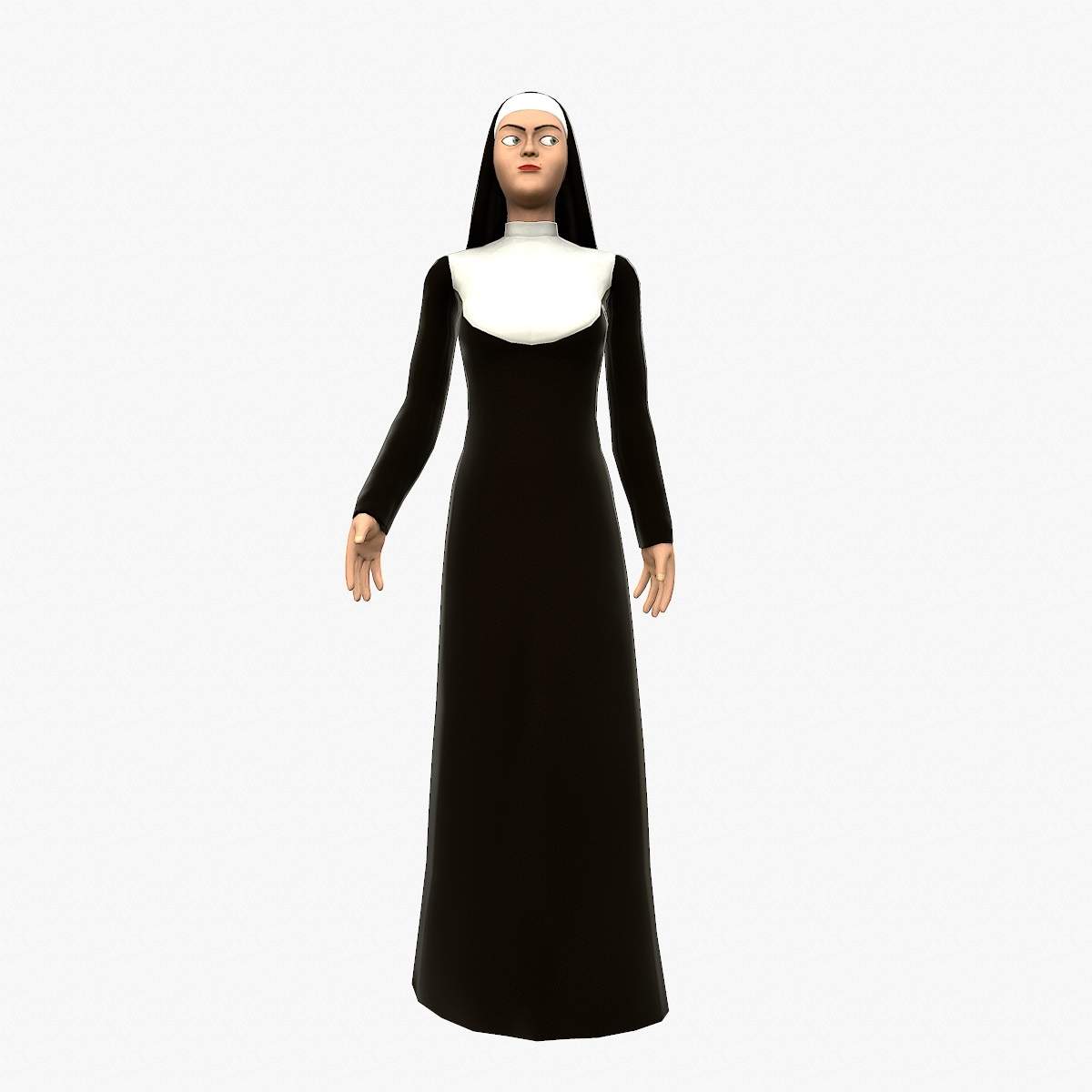 Nun Character - 3D Model by Max