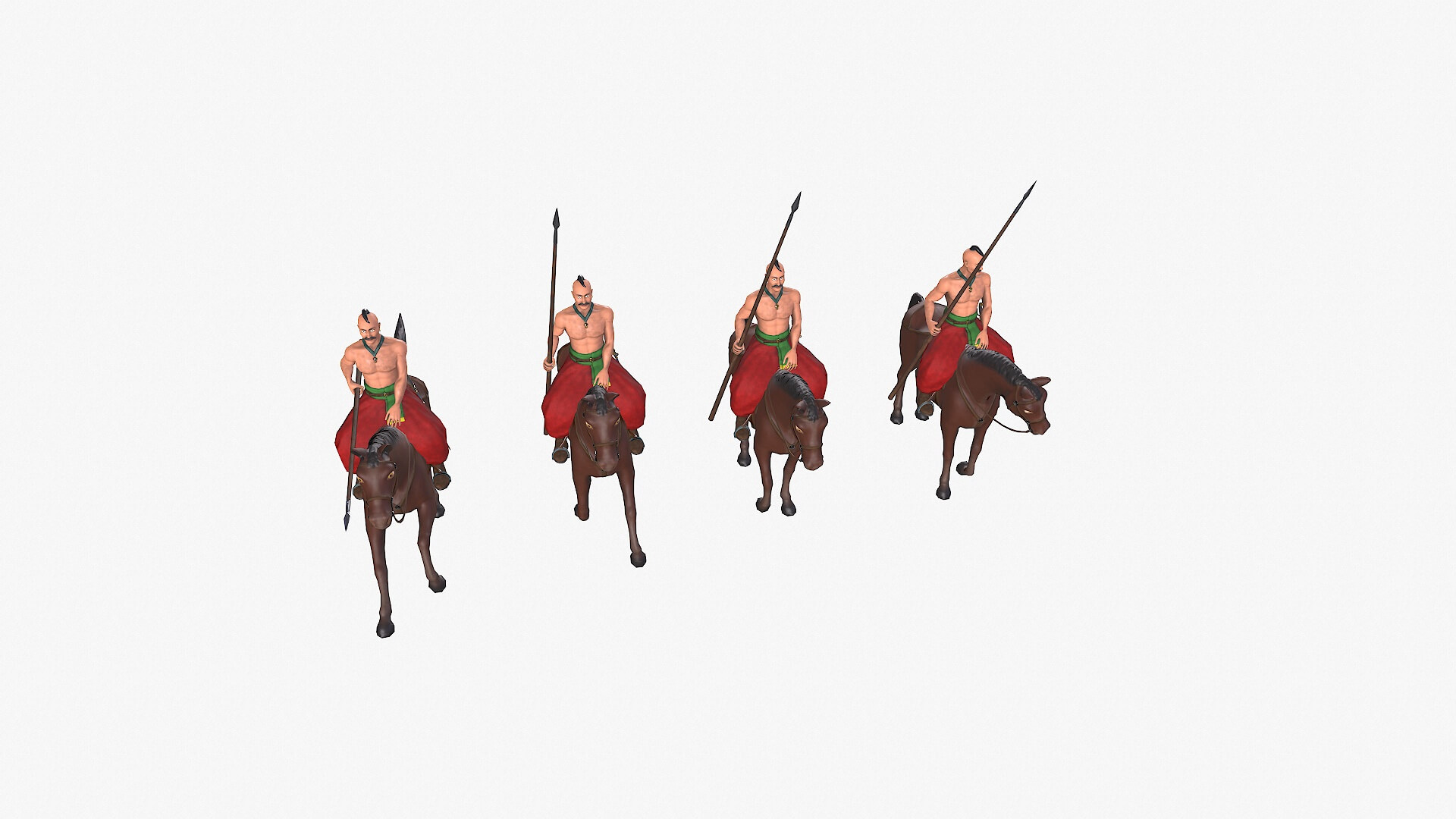 Ukrainian Cossack-Rider 3D Model by Max