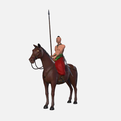 Ukrainian Cossack-Rider 3D Model by Max