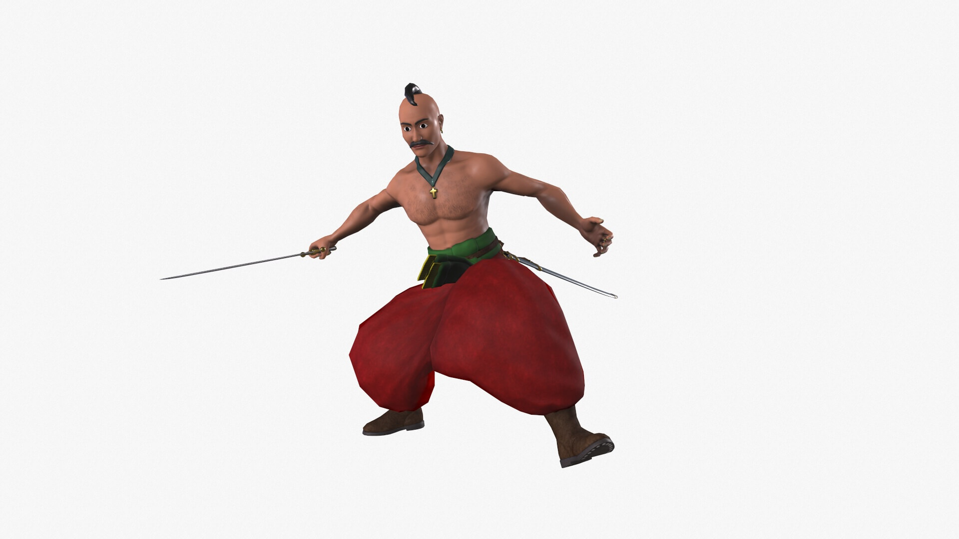 Ukrainian Cossack Rigged - 3D Model by Max