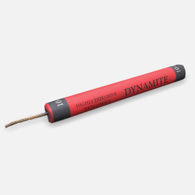 Dynamite Low Poly PBR Free - Free 3D Model by Max3ddd