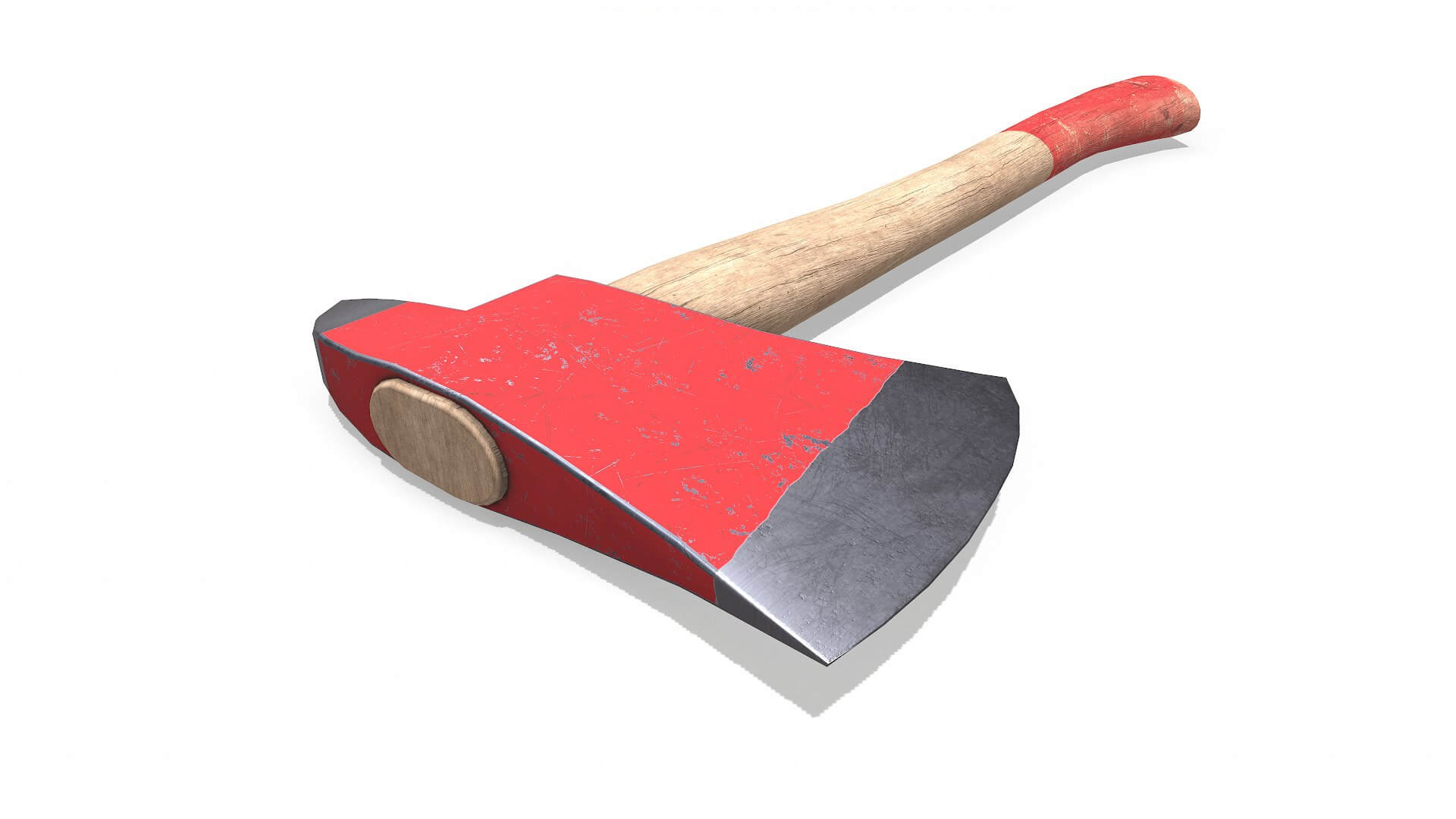 Fire Axe Low Poly PBR - Free 3D Model by Max3ddd