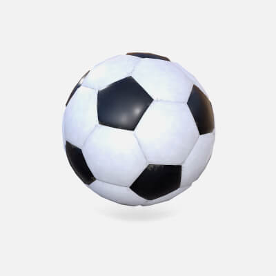Generic Soccer Ball Low-Poly PBR Free 3D Model by Max3ddd