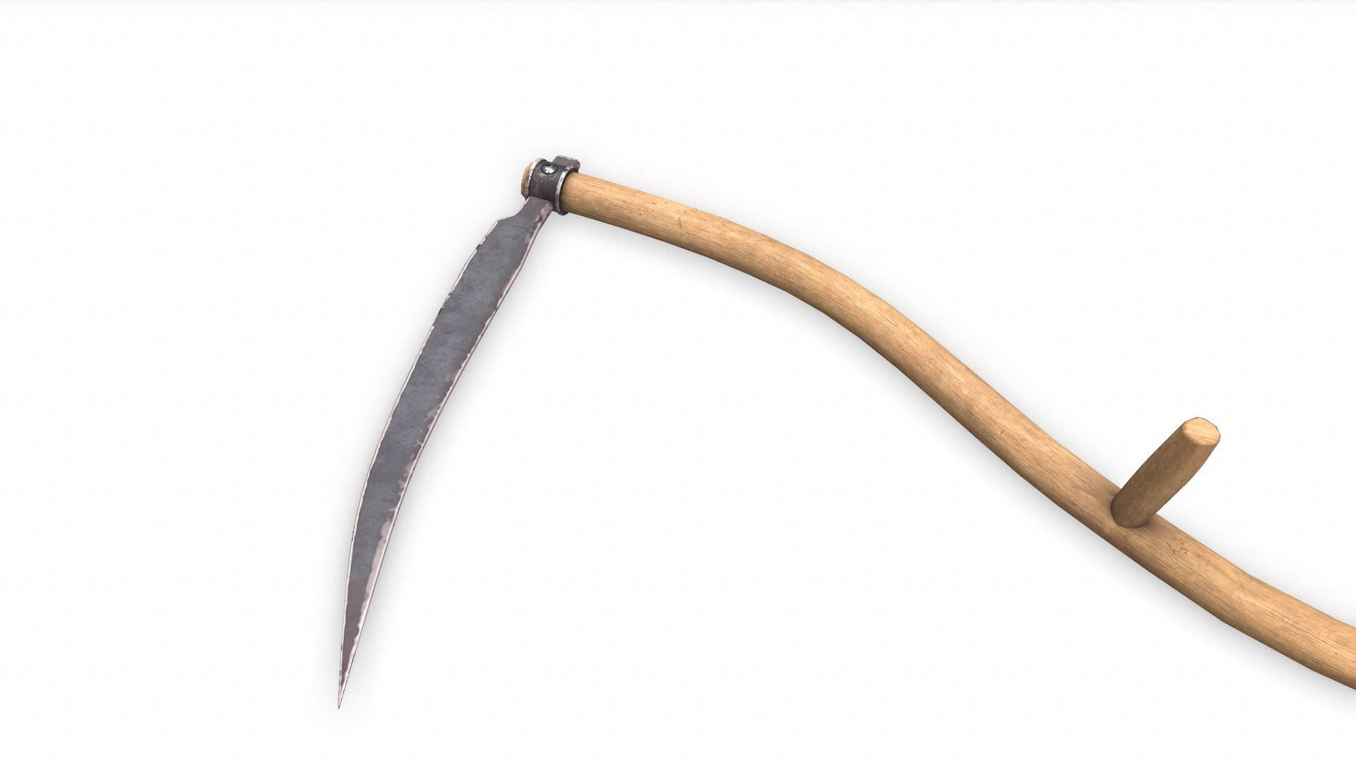 Scythe Low Poly PBR - Free 3D Model by Max3ddd