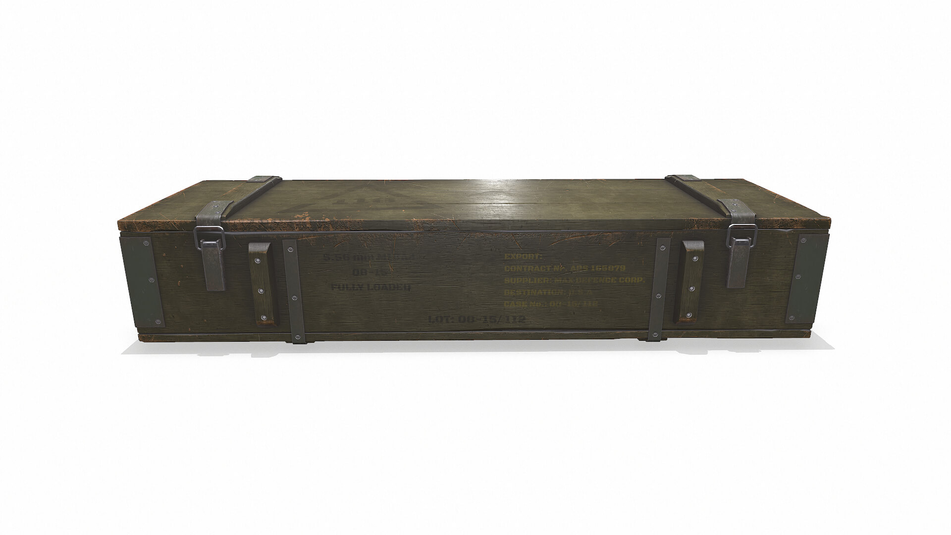 Weapon Crate Low-Poly PBR Free 3D Model by Max3ddd
