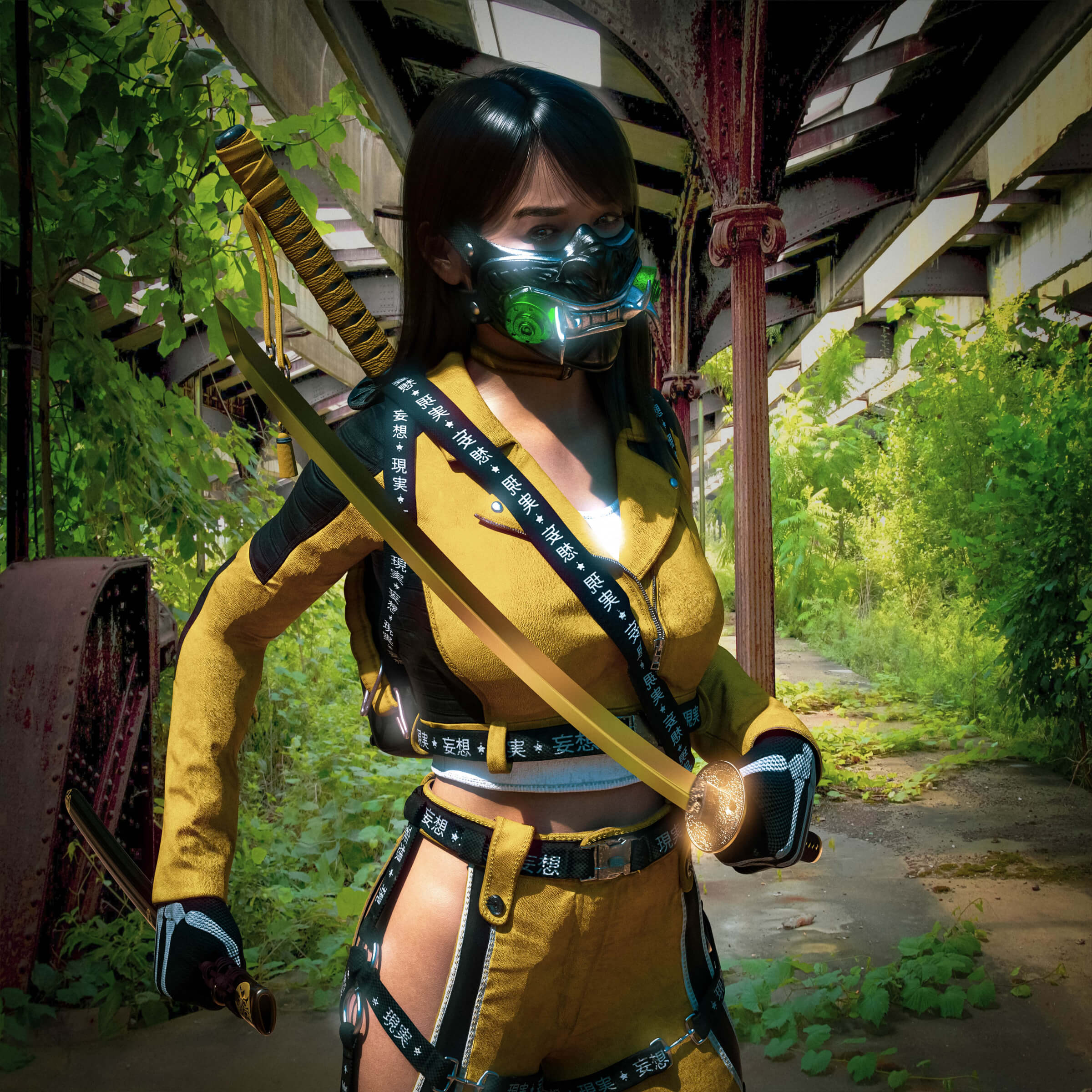 Samurai 3D Render, Digital Art by MaxMaxen