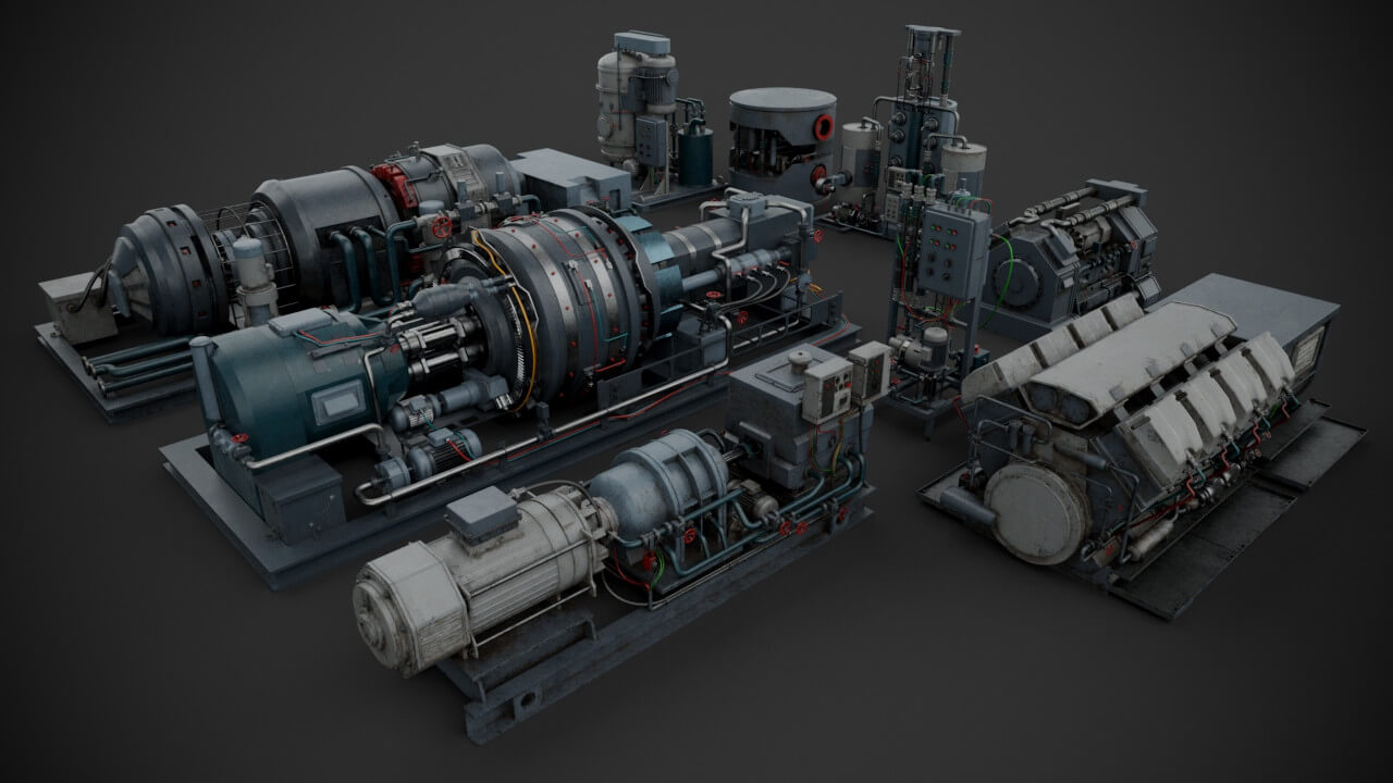 Machinery Devices Pack Vol 1 - 3D Model by maxpsr