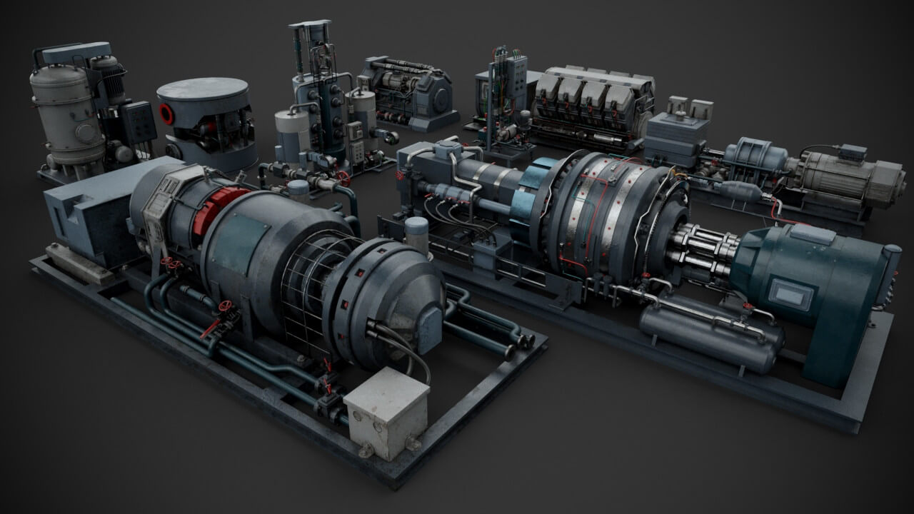 Machinery Devices Pack Vol 1 - 3D Model by maxpsr