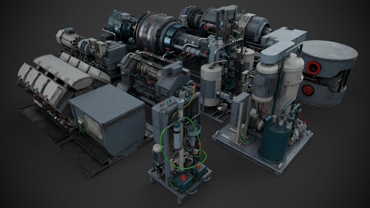 Machinery Devices Pack Vol 1 - 3D Model by maxpsr