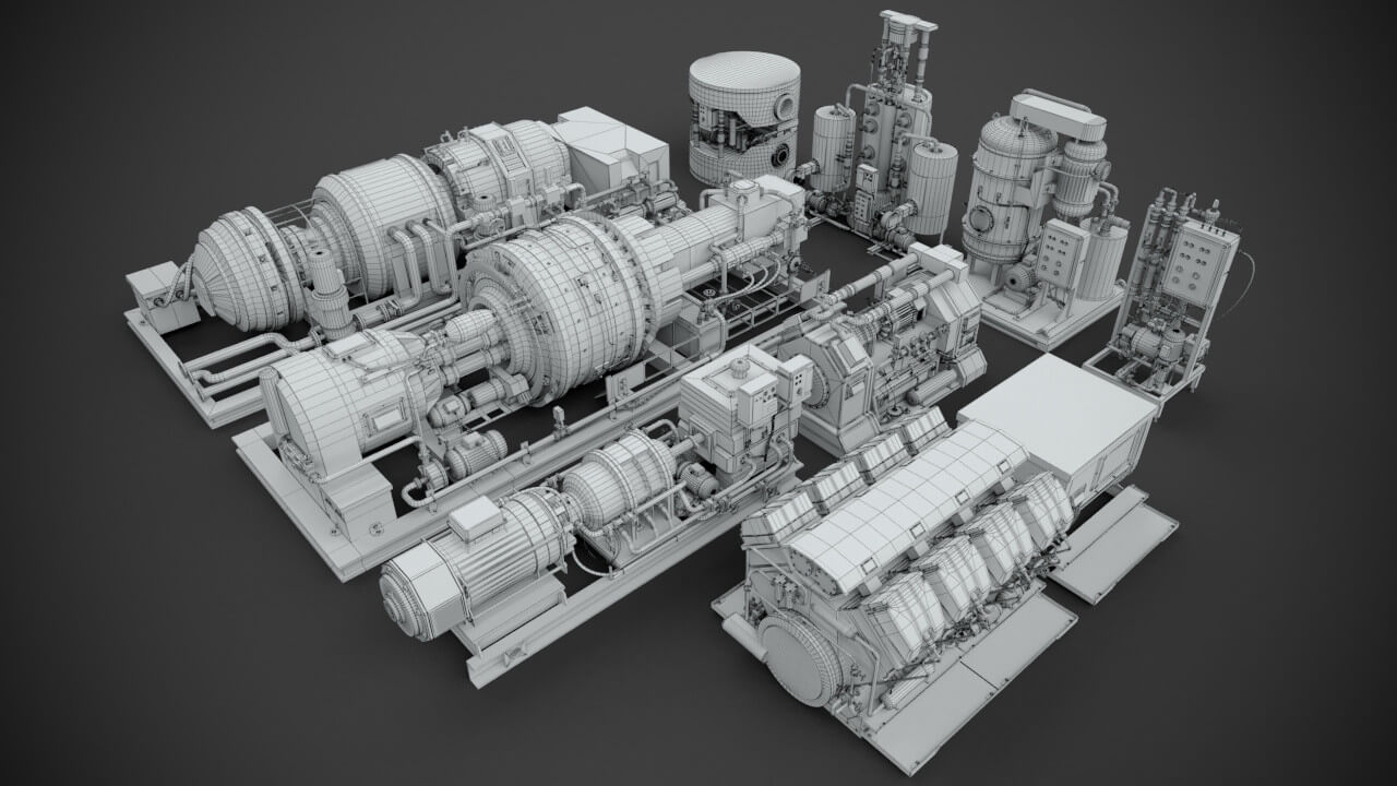 Machinery Devices Pack Vol 1 - 3D Model by maxpsr