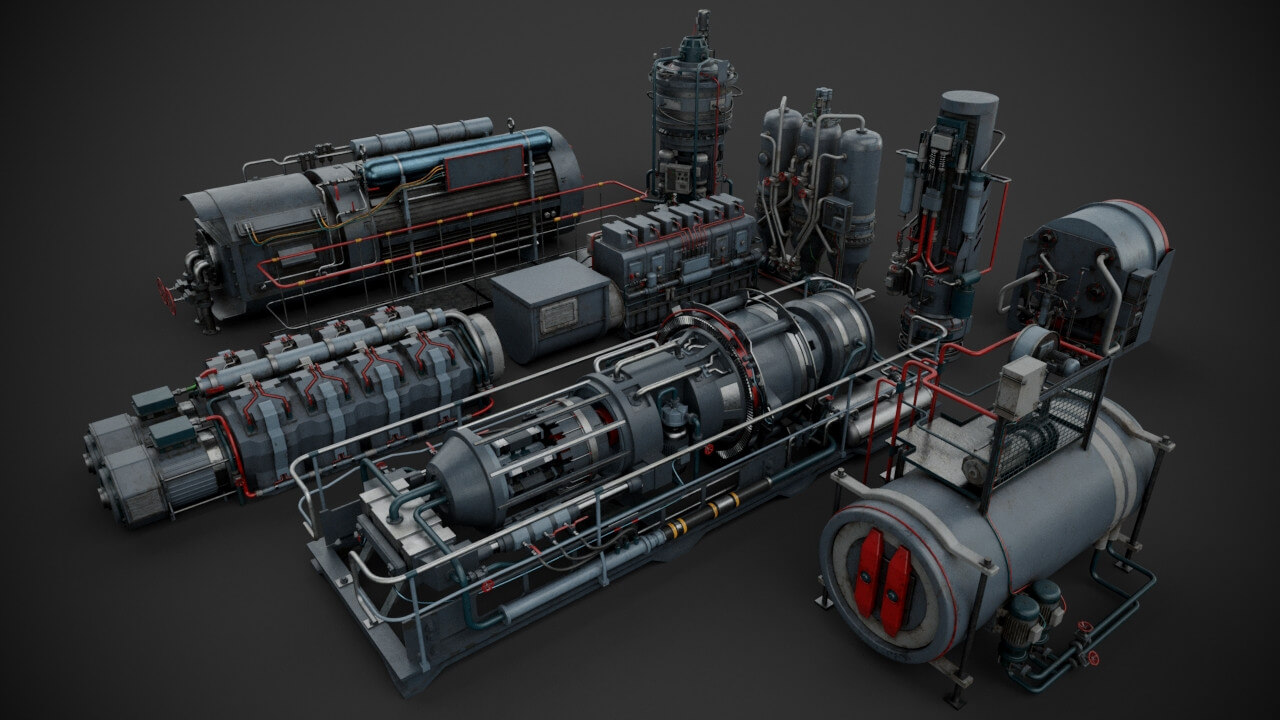 Machinery Devices Pack Vol 2 - 3D Model by maxpsr