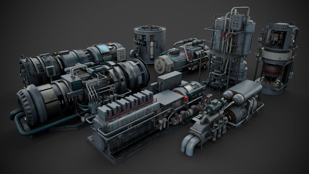 Machinery Devices Pack Vol 3 - 3D Model by maxpsr