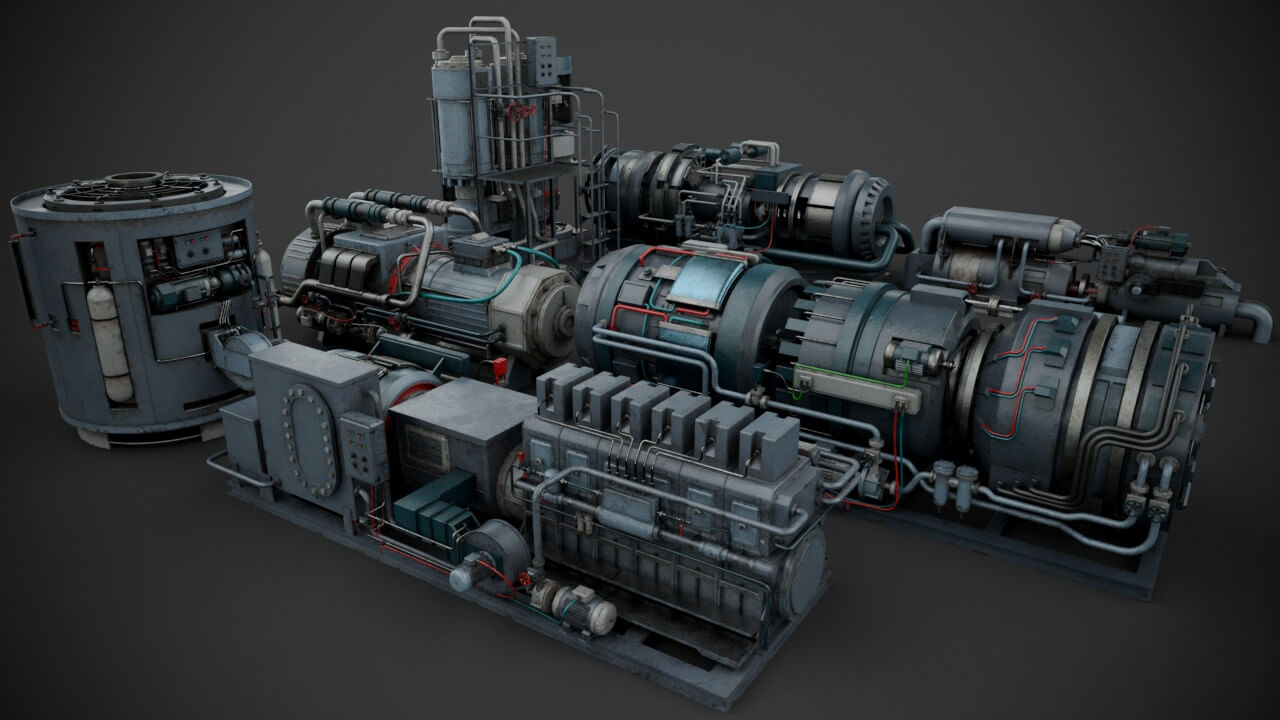 Machinery Devices Pack Vol 3 - 3D Model by maxpsr