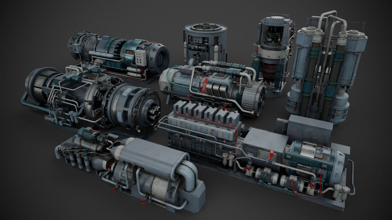 Machinery Devices Pack Vol 3 - 3D Model by maxpsr