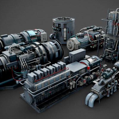Machinery Devices Pack Vol 3 - 3D Model by maxpsr