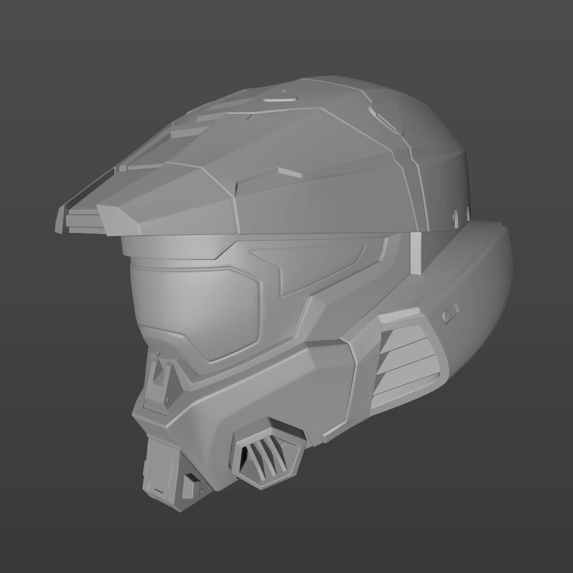 Halo Infinite Spartan Mark 7 Helmet - 3D Model by maxqdree