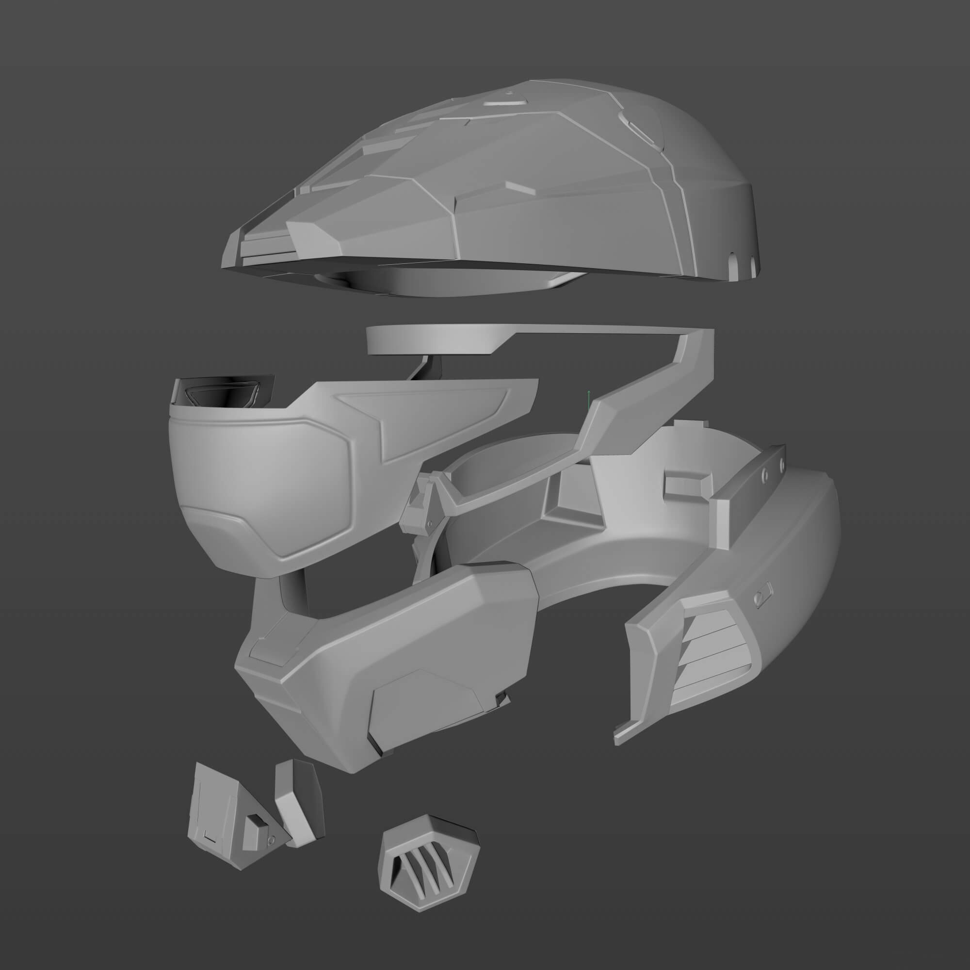 Halo Infinite Spartan Mark 7 Helmet - 3D Model by maxqdree