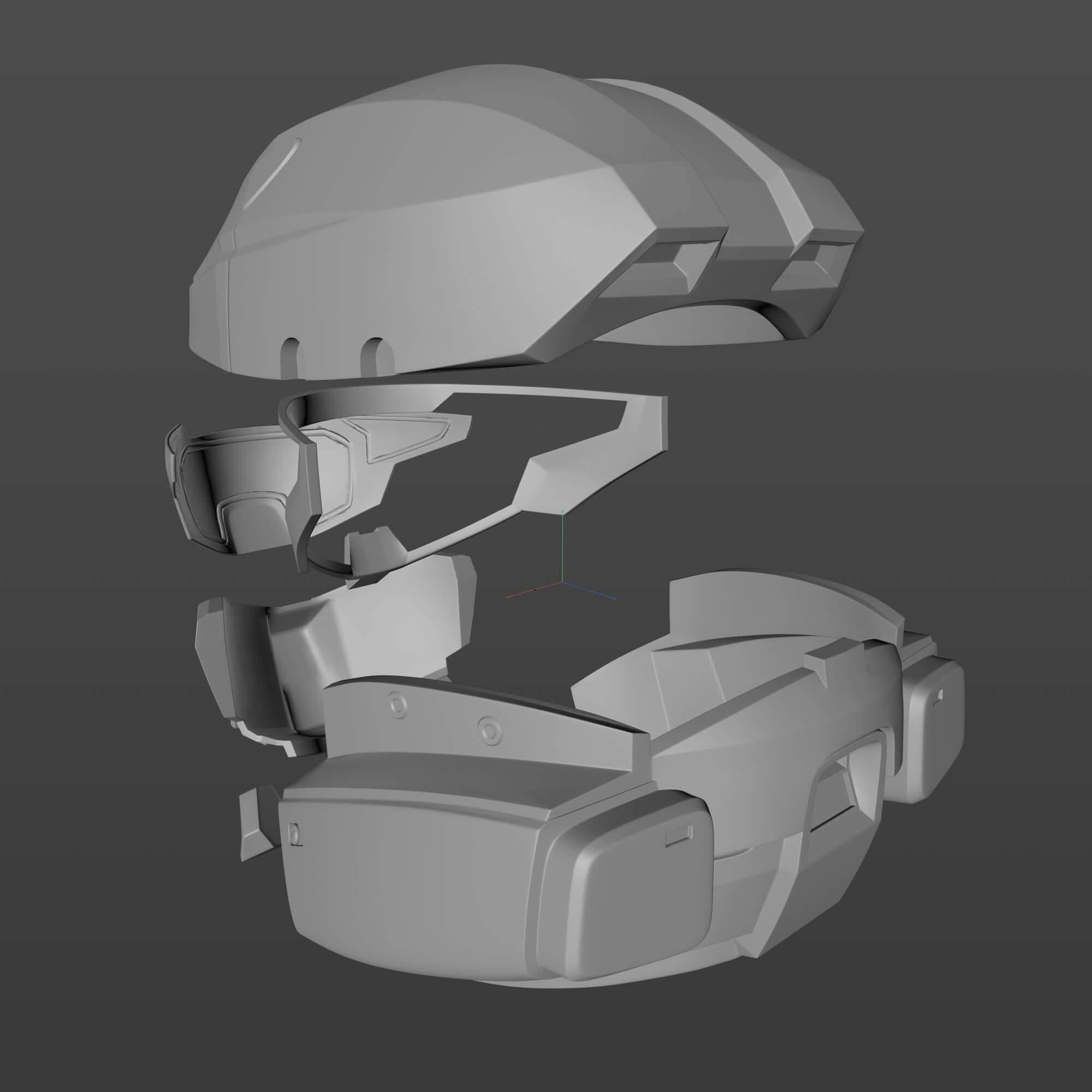 Halo Infinite Spartan Mark 7 Helmet - 3D Model by maxqdree