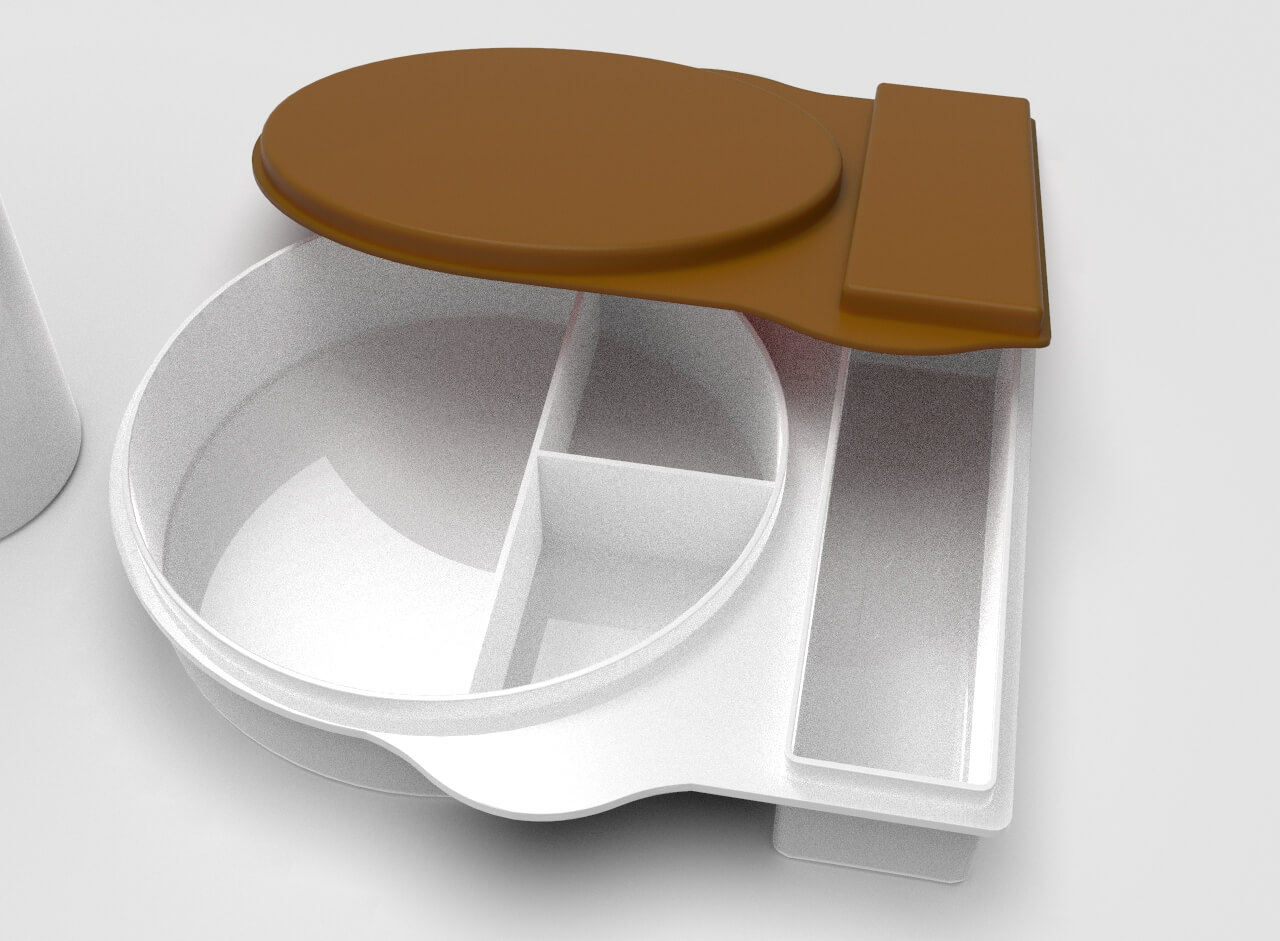 Simple Lunch Set - 3D Model by maxt357