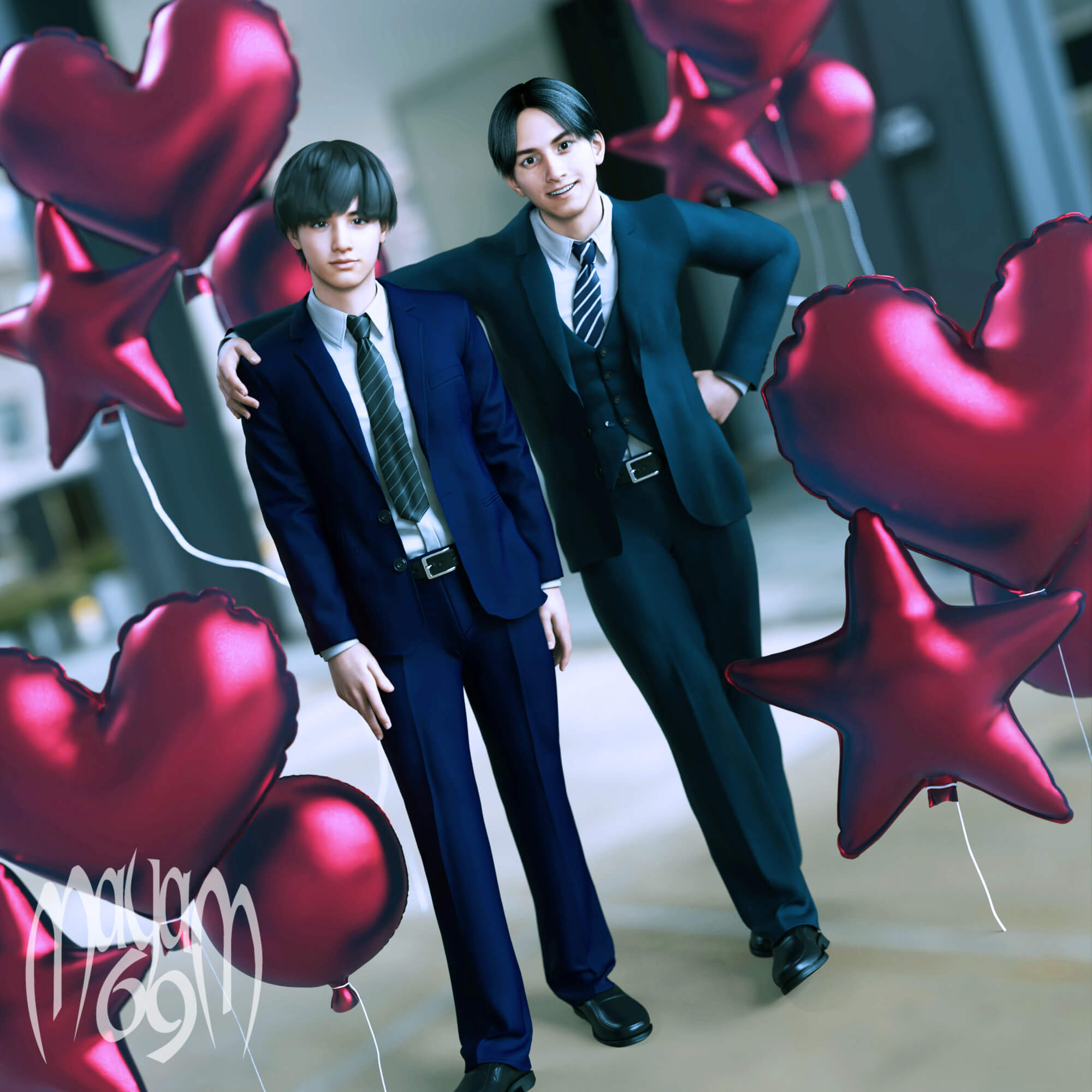 Congratulations! 2nd anniversary! 3D Render | RenderHub Gallery